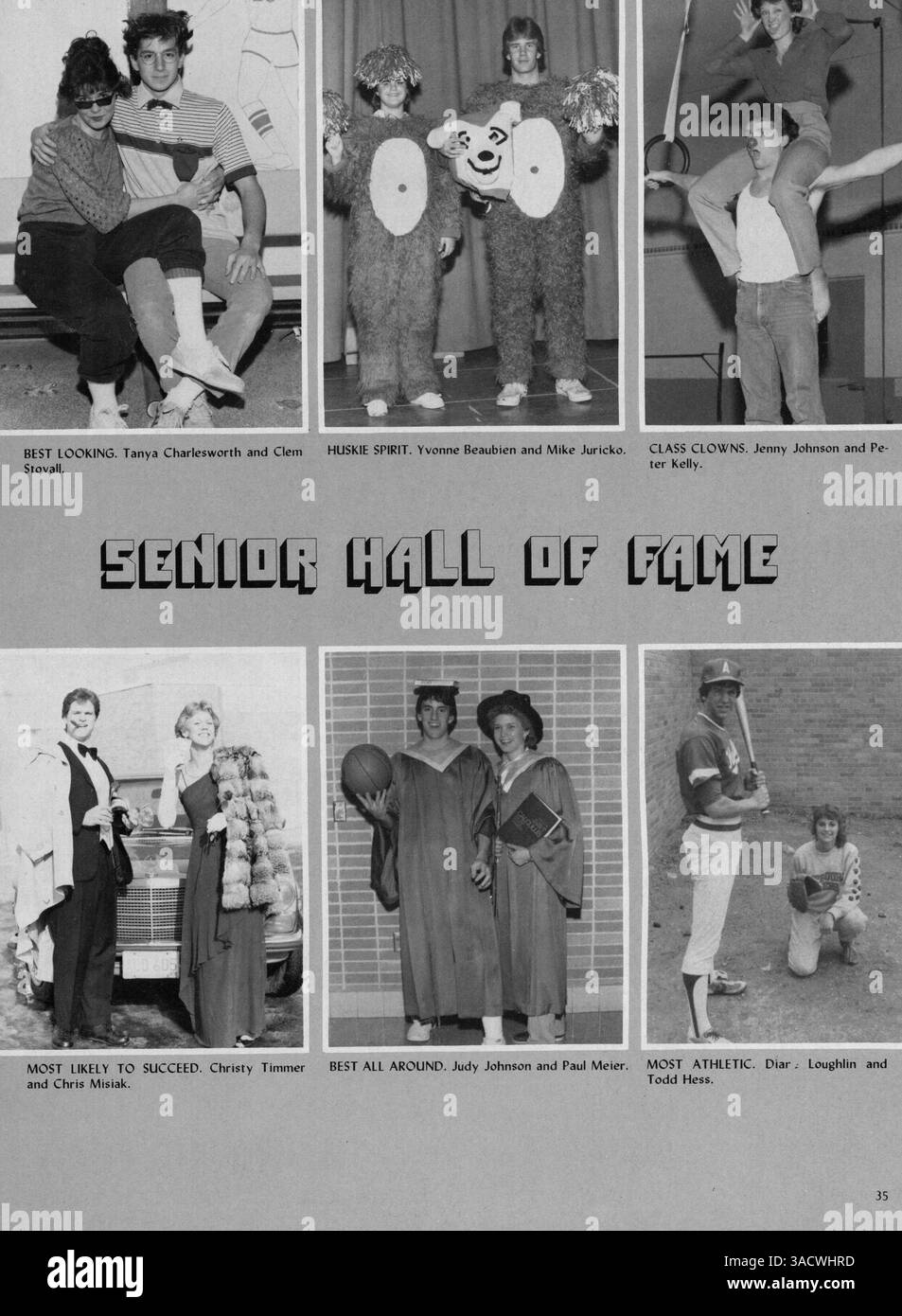 Das Villager Yearbook 1984 der St. Anthony Village High School zeichnet ...