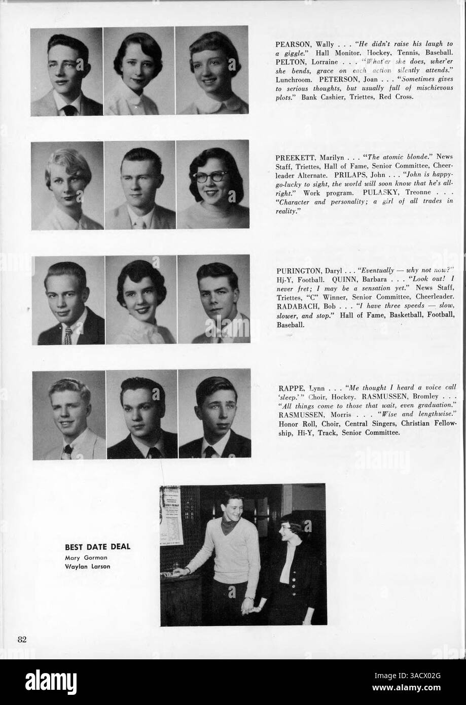 Das Centralian Yearbook 1954 beleuchtet die Schüler, Lehrkräfte, Leichtathletik und Clubs der ...