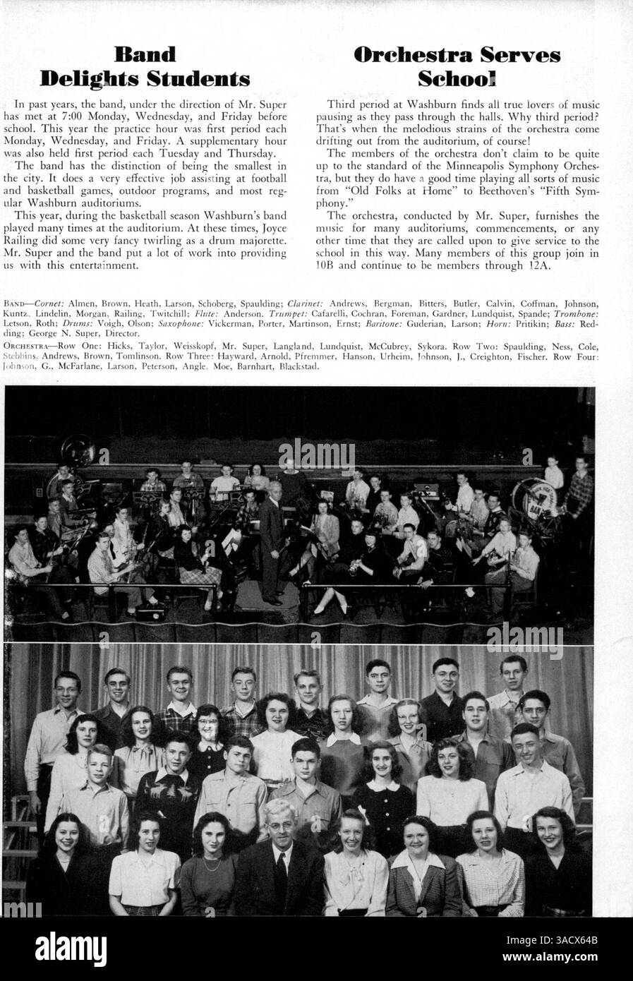 Die ausgabe 1946 des jahrbuchs der washburn high school -Fotos und -Bildmaterial in hoher ...