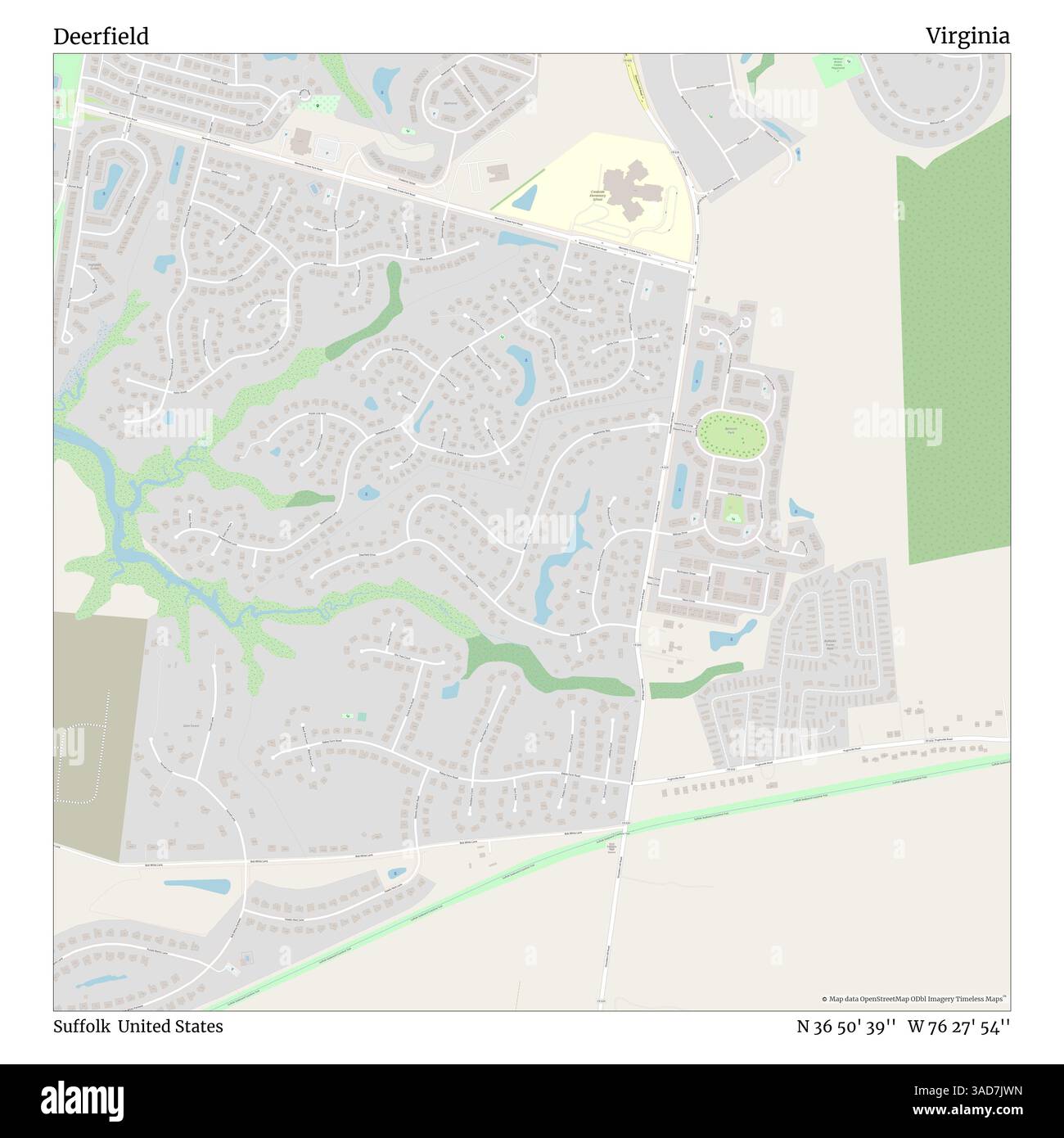 Deerfield, Suffolk, United States, Virginia, N 36 50' 39'', W 76 27' 54 ...