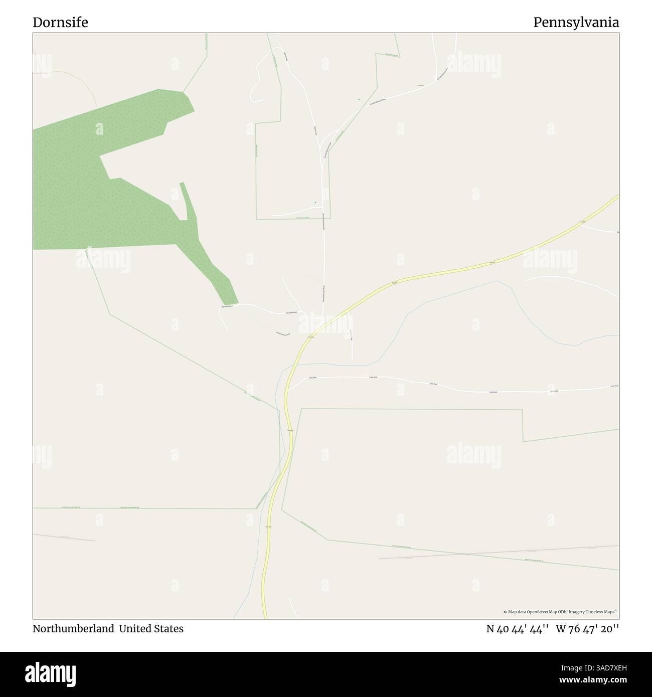 Dornsife, Northumberland, USA, Pennsylvania, N 40 44' 44''', W 76 47 ...