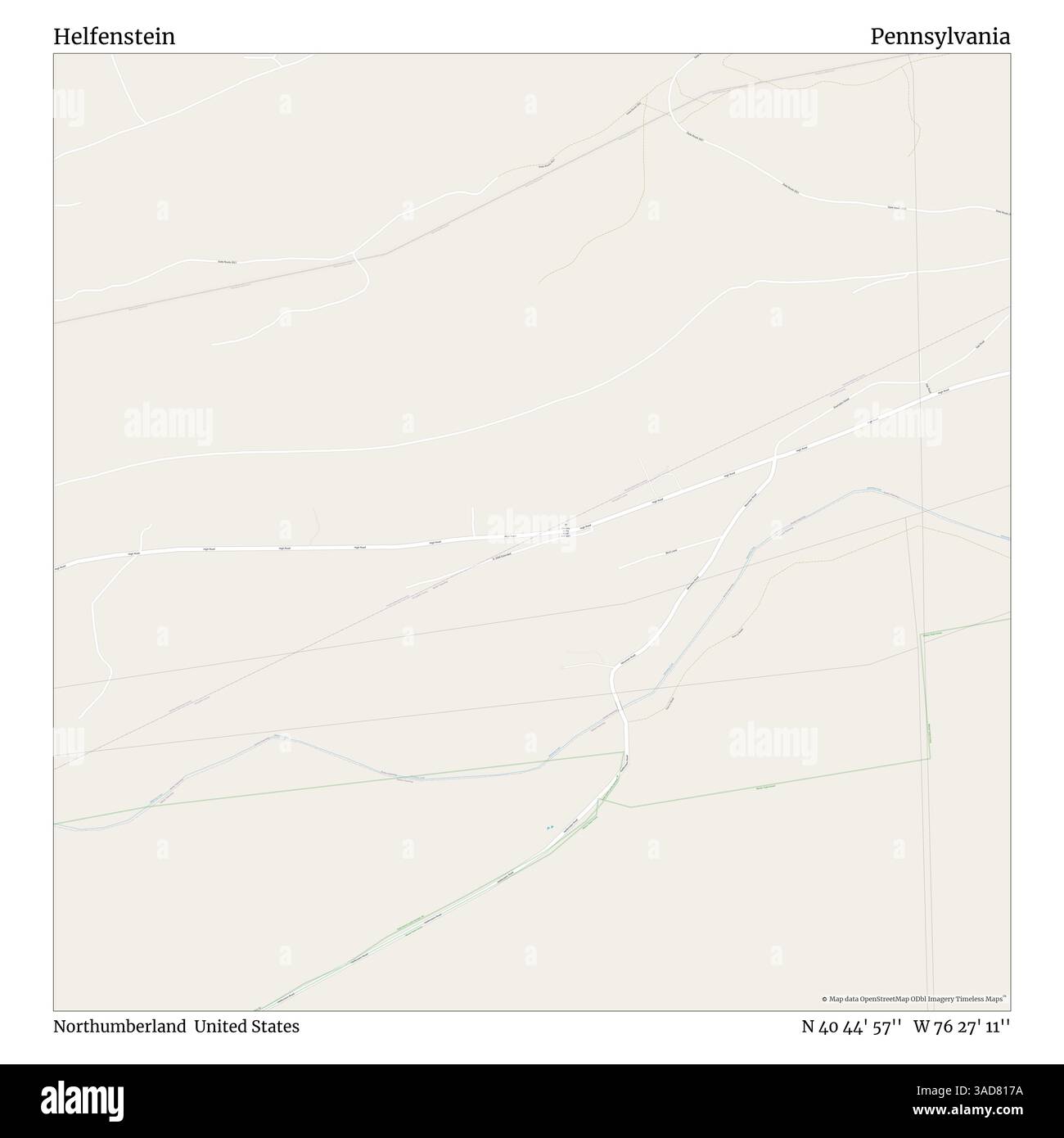 Helfenstein, Northumberland, USA, Pennsylvania, N 40 44' 57'', W 76 27 ...