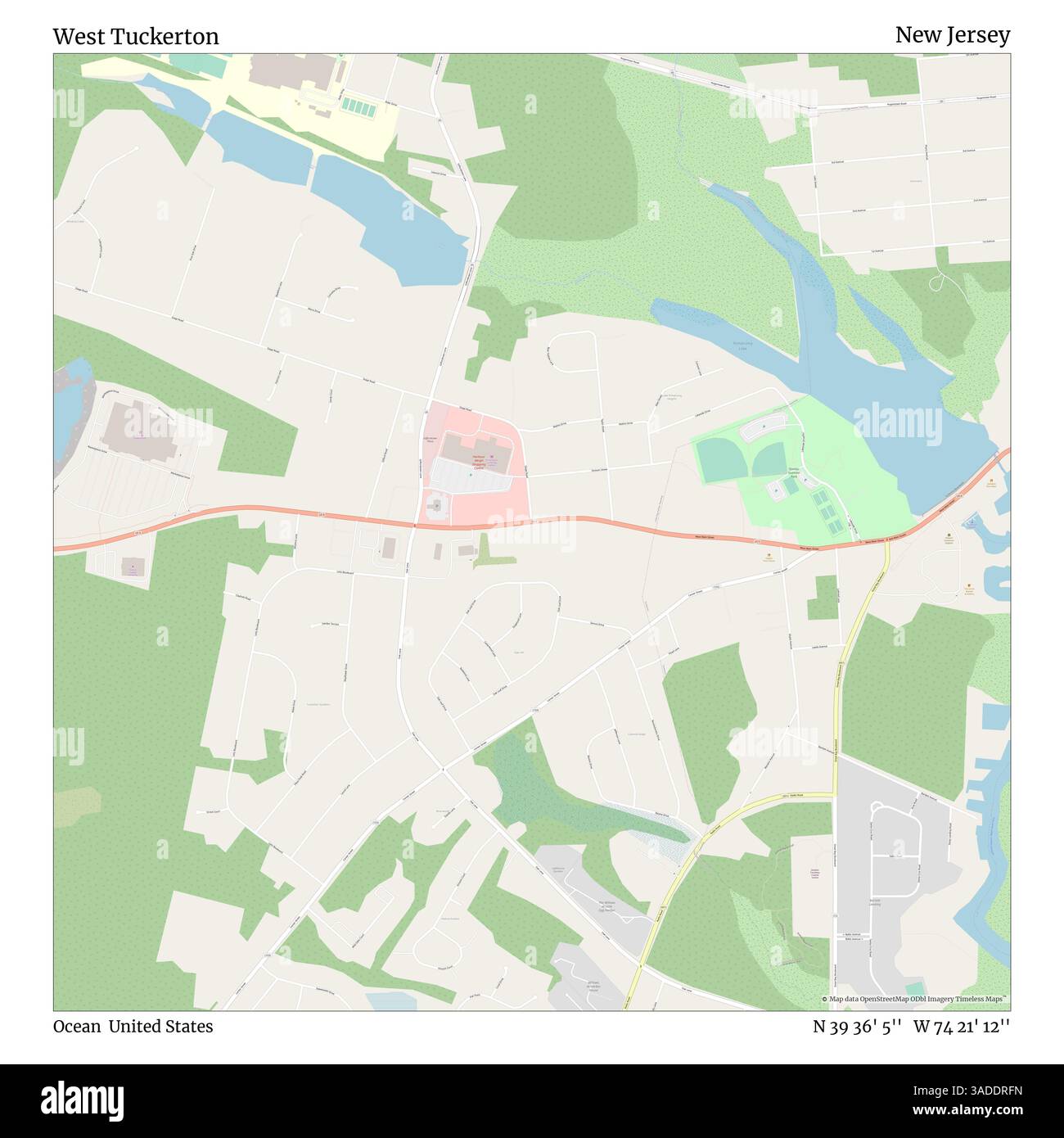 West Tuckerton, Ocean, USA, New Jersey, N 39 36' 5''', W 74 21' 12 ...