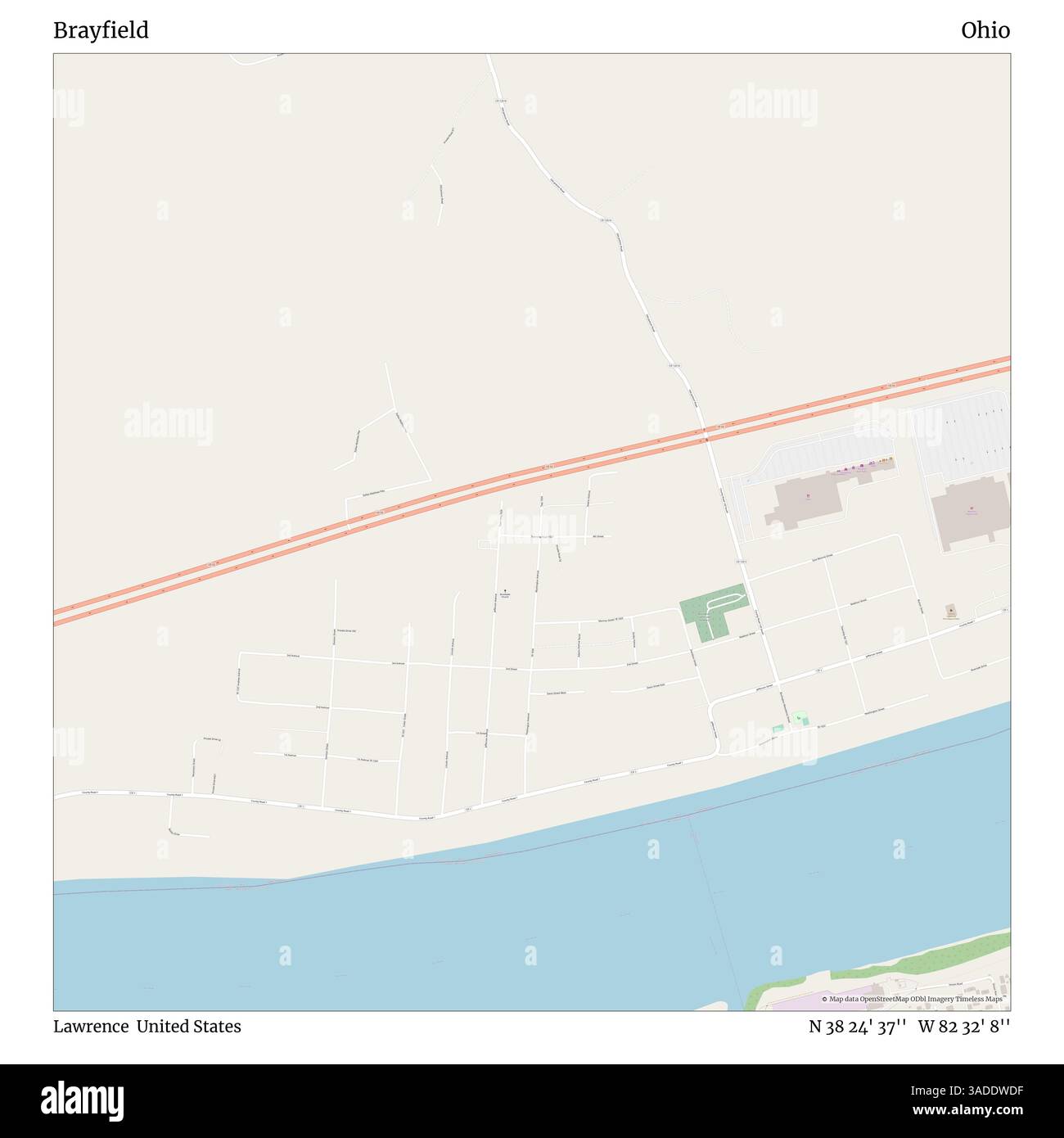 Brayfield, Lawrence, Vereinigte Staaten, Ohio, N 38 24' 37''', W 82 32 ...