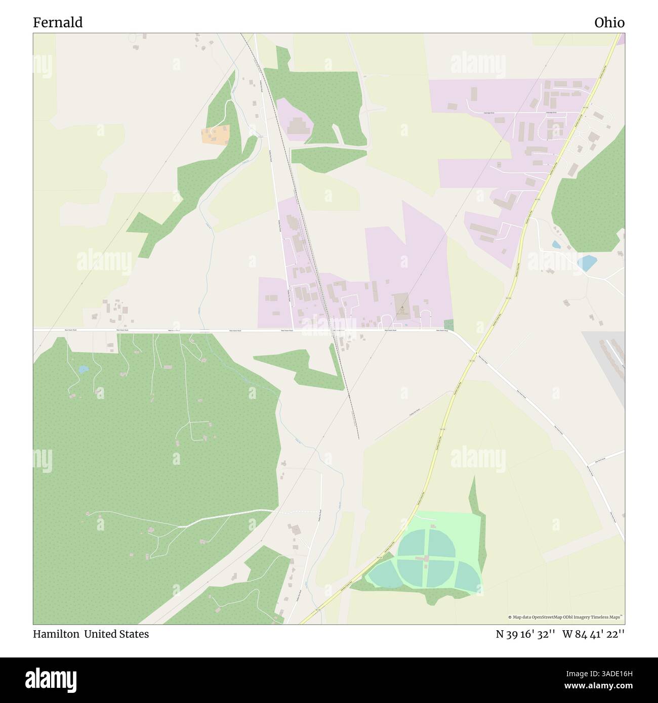 Fernald, Hamilton, United States, Ohio, N 39 16' 32'', W 84 41' 22 ...