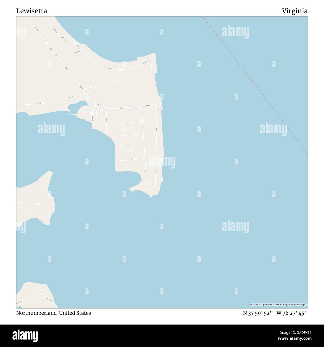 Lewisetta, Northumberland, USA, Virginia, N 37 59' 52'', W 76 27' 45 ...