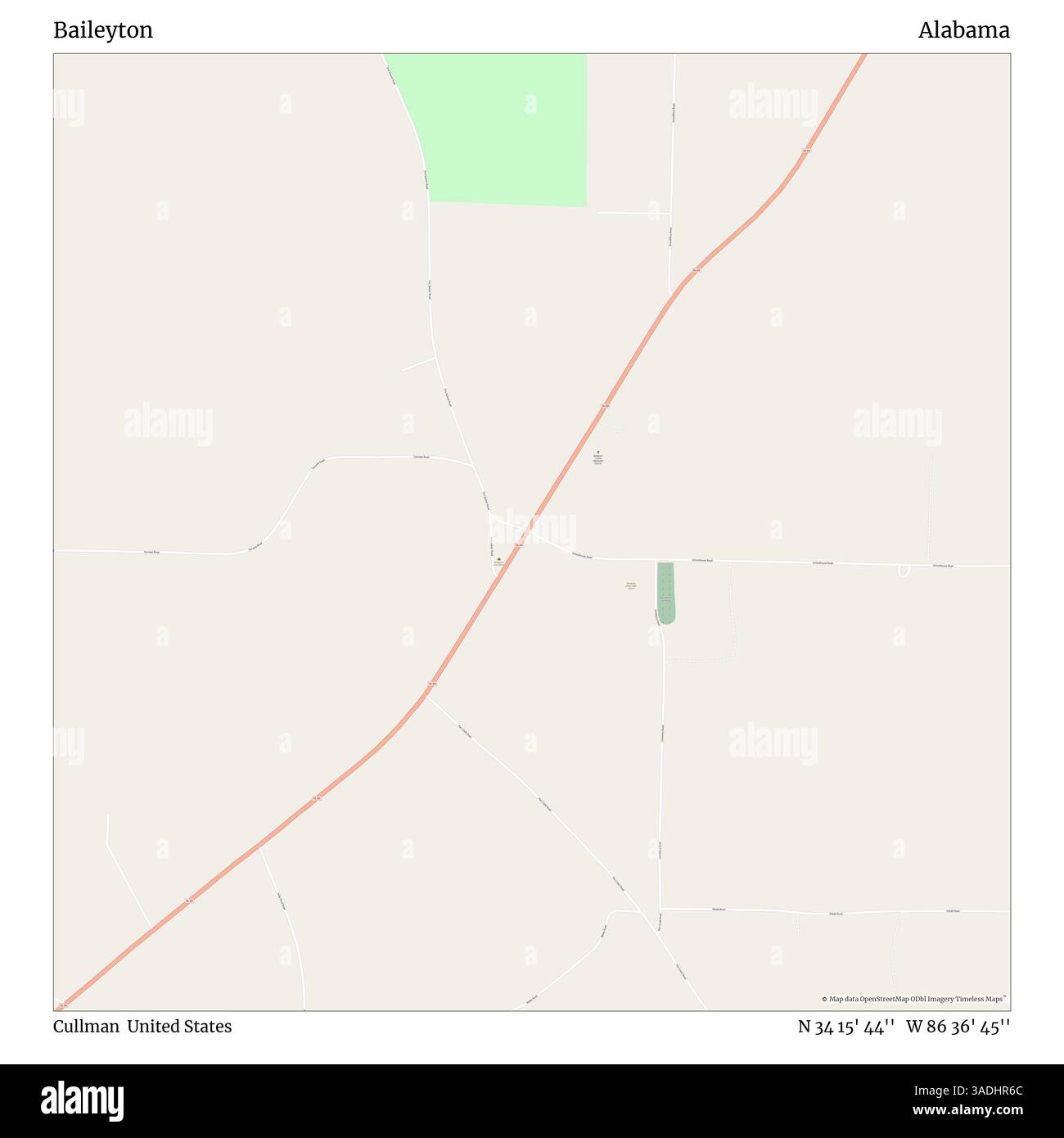 Baileyton, Cullman, Vereinigte Staaten, Alabama, N 34 15' 44'', W 86 36 ...
