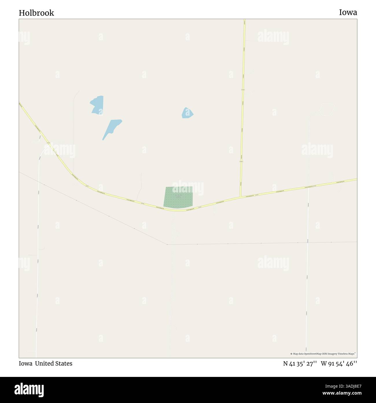 Holbrook, Iowa, USA, Iowa, N 41 35' 27'', W 91 54' 46'', Karte ...
