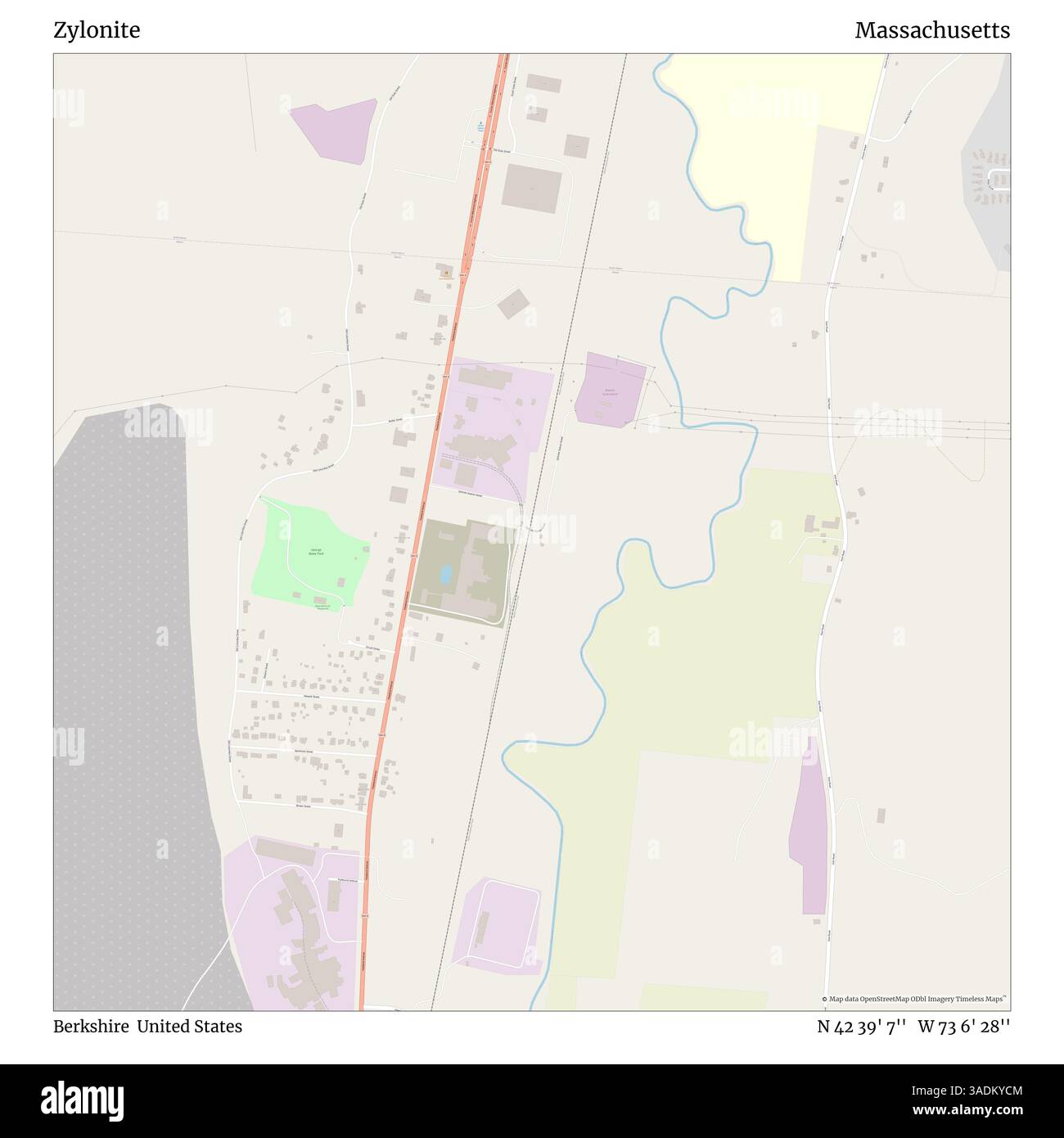 Zylonite, Berkshire, Vereinigte Staaten, Massachusetts, N 42 39' 7'', W ...