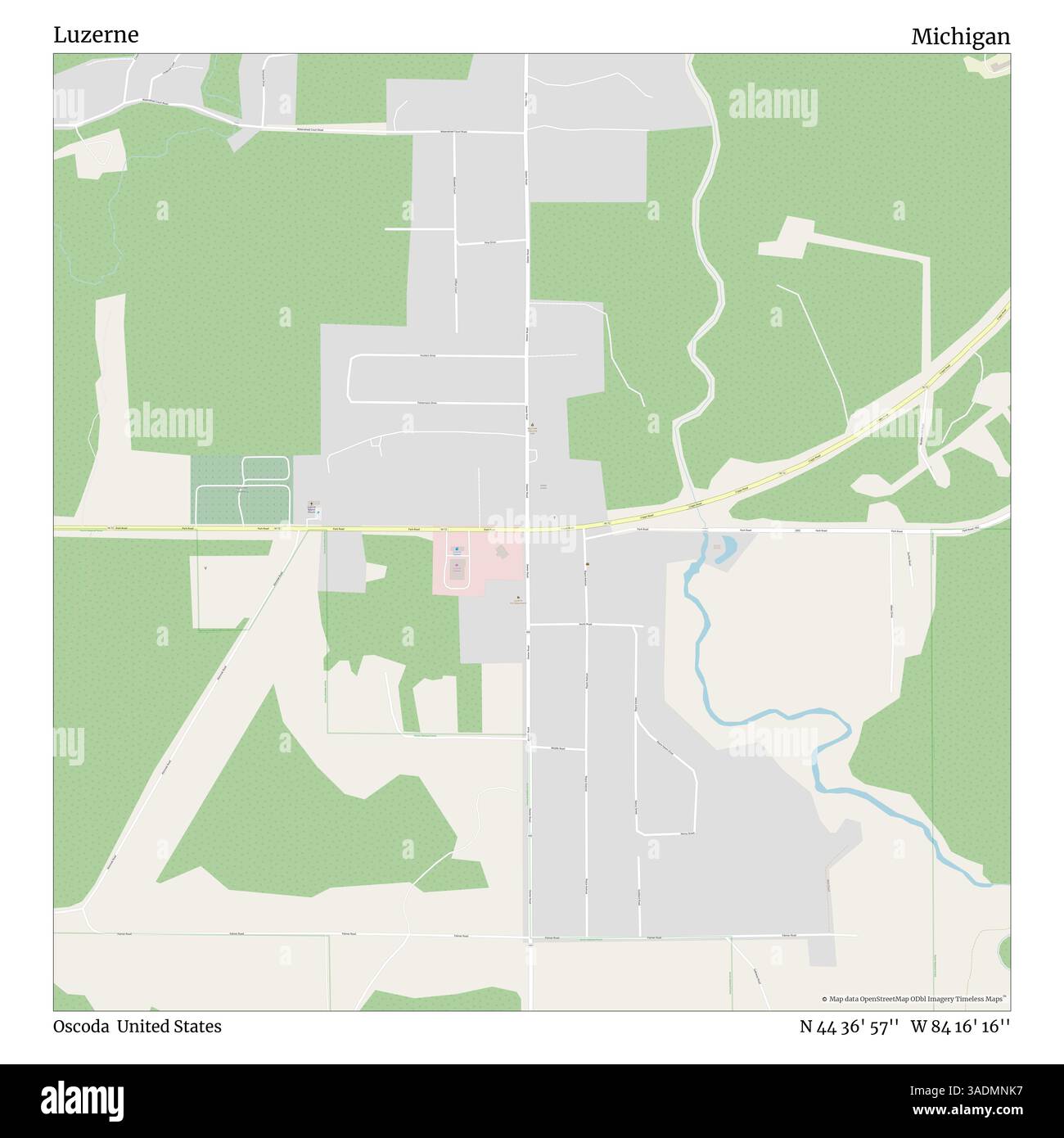 Luzerne, Oscoda, Vereinigte Staaten, Michigan, N 44 36' 57'', W 84 16 ...