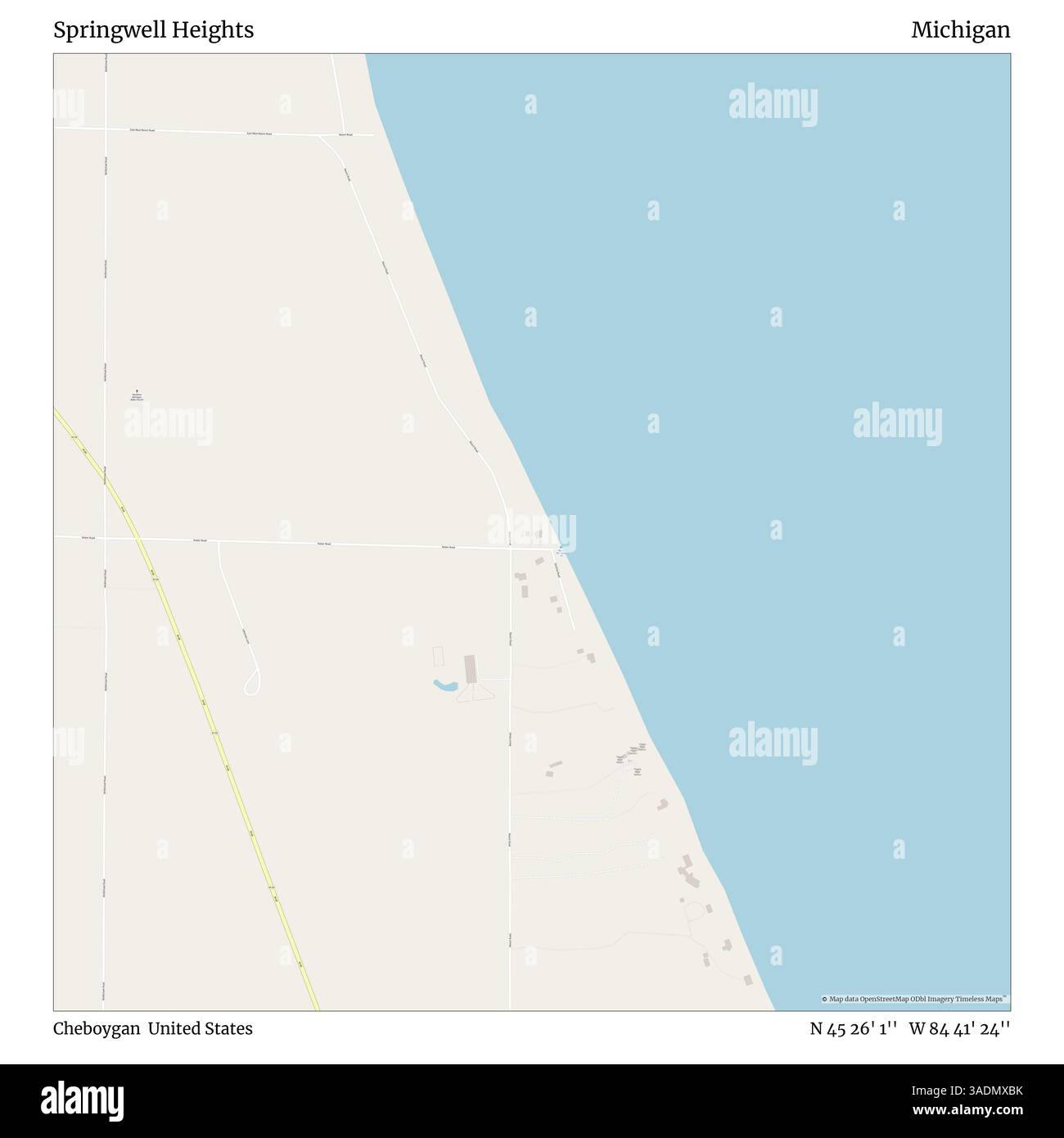Springwell Heights, Cheboygan, USA, Michigan, N 45 26' 1'', W 84 41' 24 ...