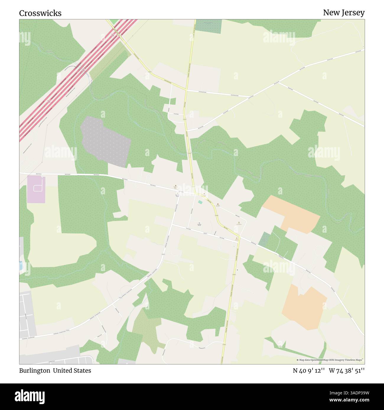Crosswicks, Burlington, Vereinigte Staaten, New Jersey, N 40 9' 12'', W ...