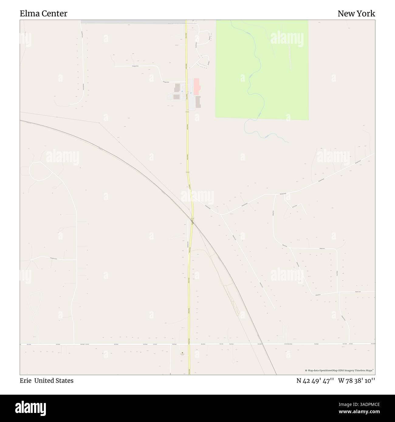 Elma Center, Erie, USA, New York, N 42 49' 47''', W 78 38' 10''', Karte ...