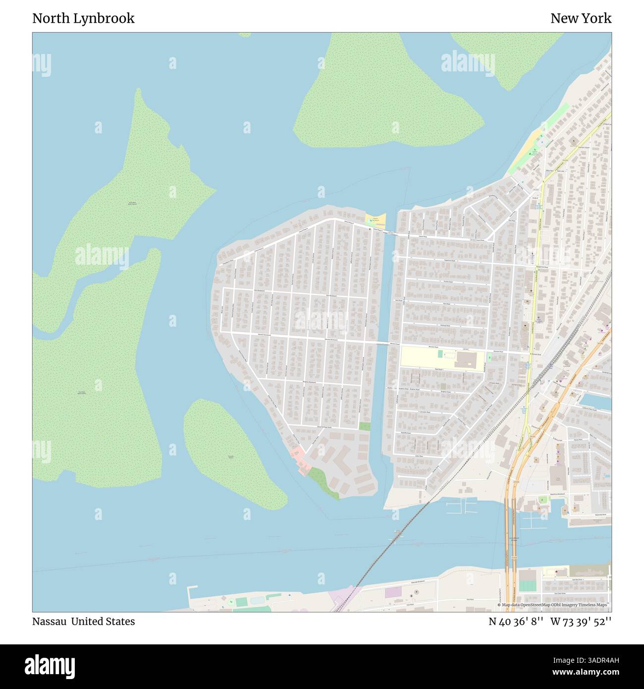 North Lynbrook, Nassau, USA, New York, N 40 36' 8''', W 73 39' 52 ...