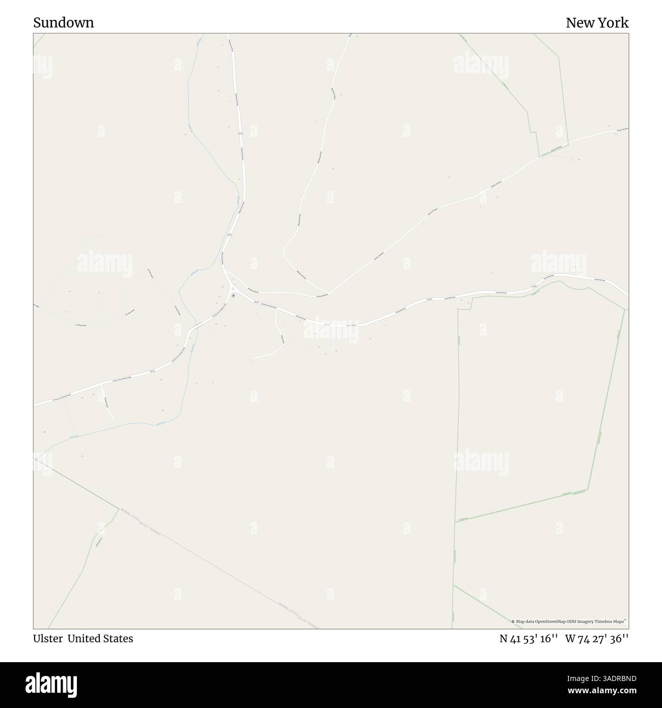 Sundown, Ulster, USA, New York, N 41 53' 16'', W 74 27' 36'', Karte ...