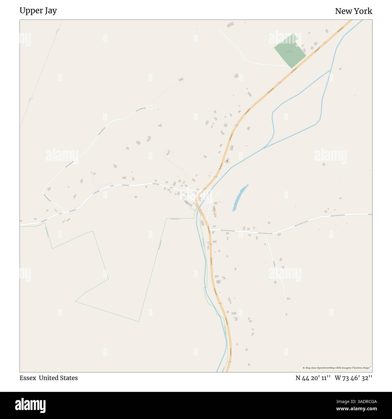 Upper Jay, Essex, USA, New York, N 44 20' 11''', W 73 46' 32''', Karte ...