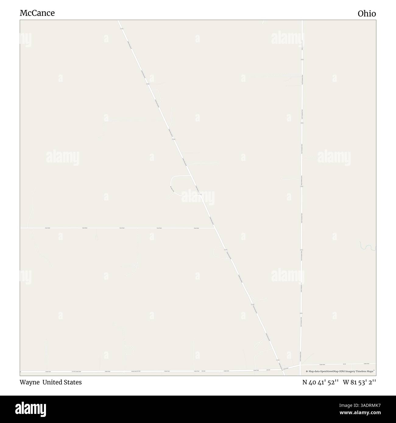McCance, Wayne, United States, Ohio, N 40 41' 52''', W 81 53' 2 ...