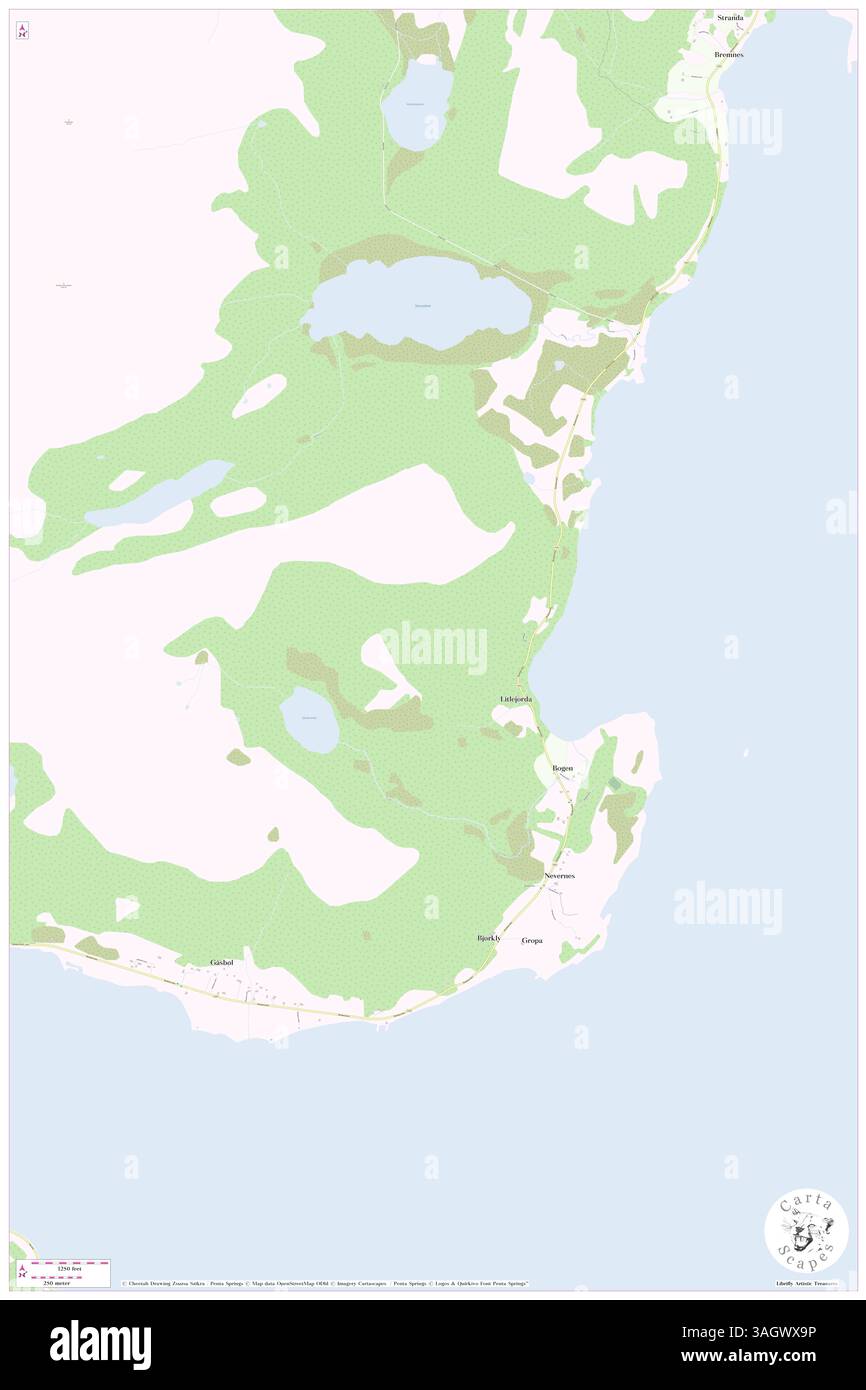 Storknollen, Sortland, NO, Norwegen, Nordland, n 68 48' 46''', N 15 20 ...