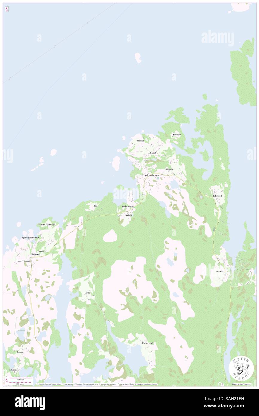 Oklandsneset, Sveio, NO, Norwegen, Vestland, n 59 38' 4''', N 5 22' 25 ...