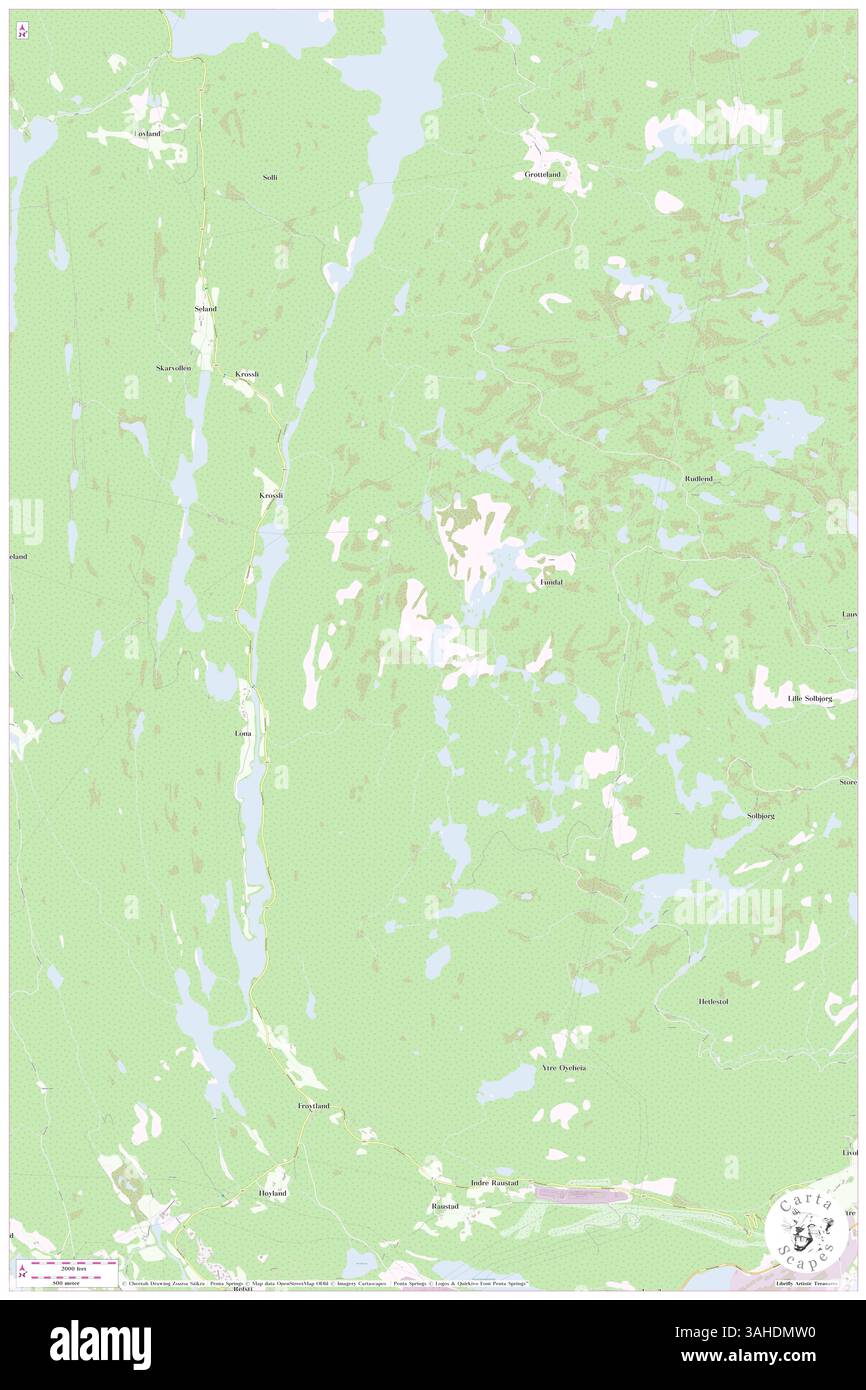 Bervasstjonn, Kvinesdal, NO, Norwegen, Agder, n 58 18' 59''', N 6 50 ...