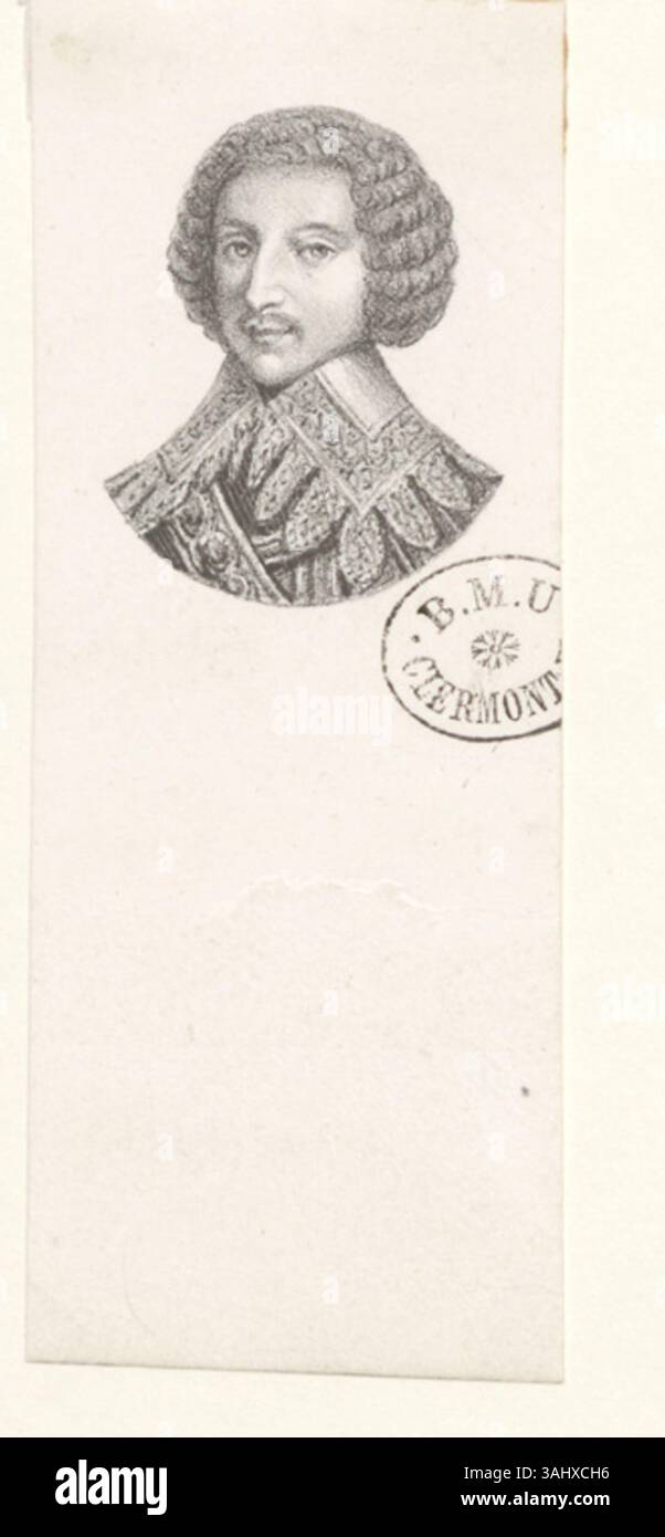 Diese Lithografie von Ambroise Tardieu stellt Henri Coëffier d’Effiat ...