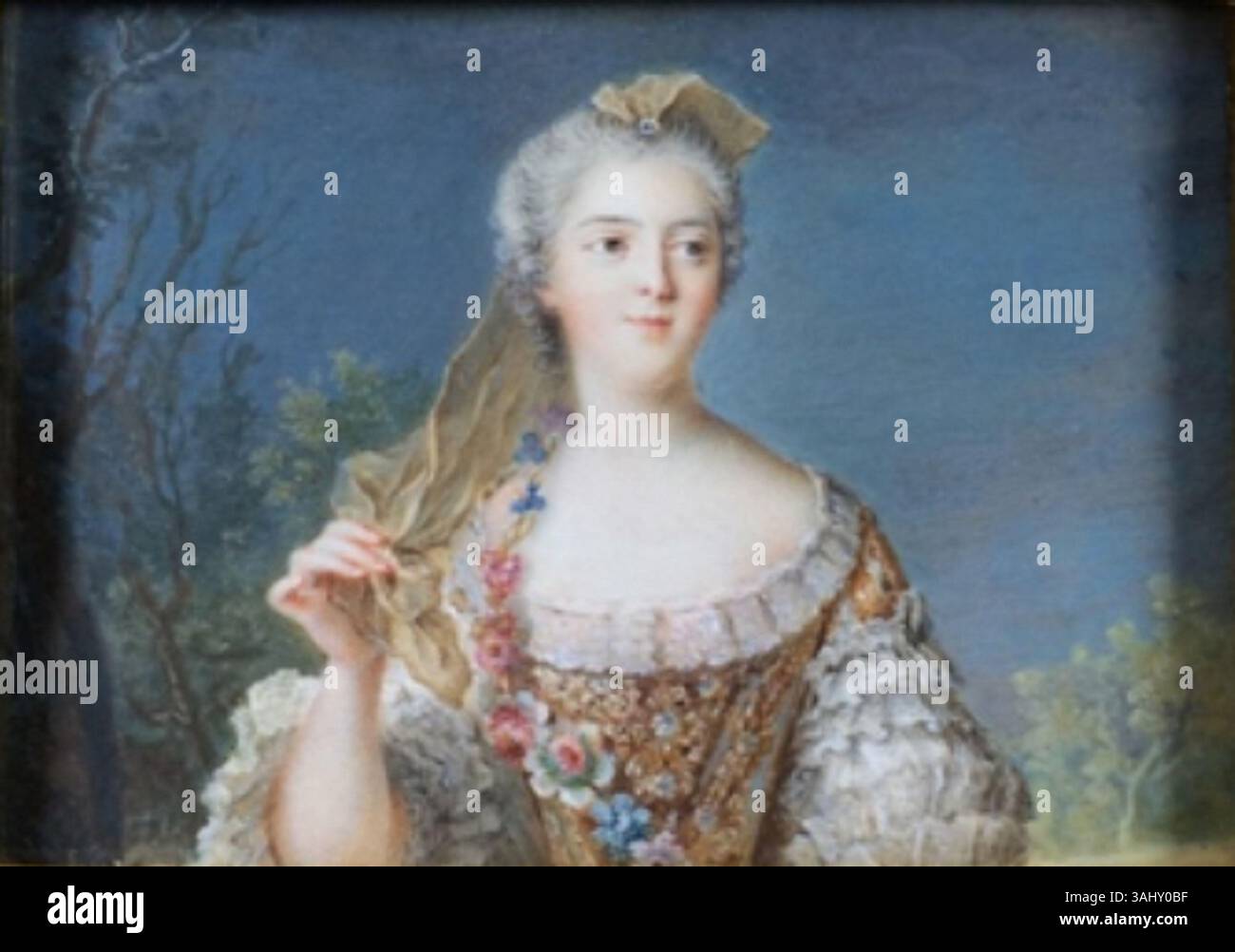 Porträtminiatur von Madame Sophie de France, gemalt im 19. Jahrhundert ...