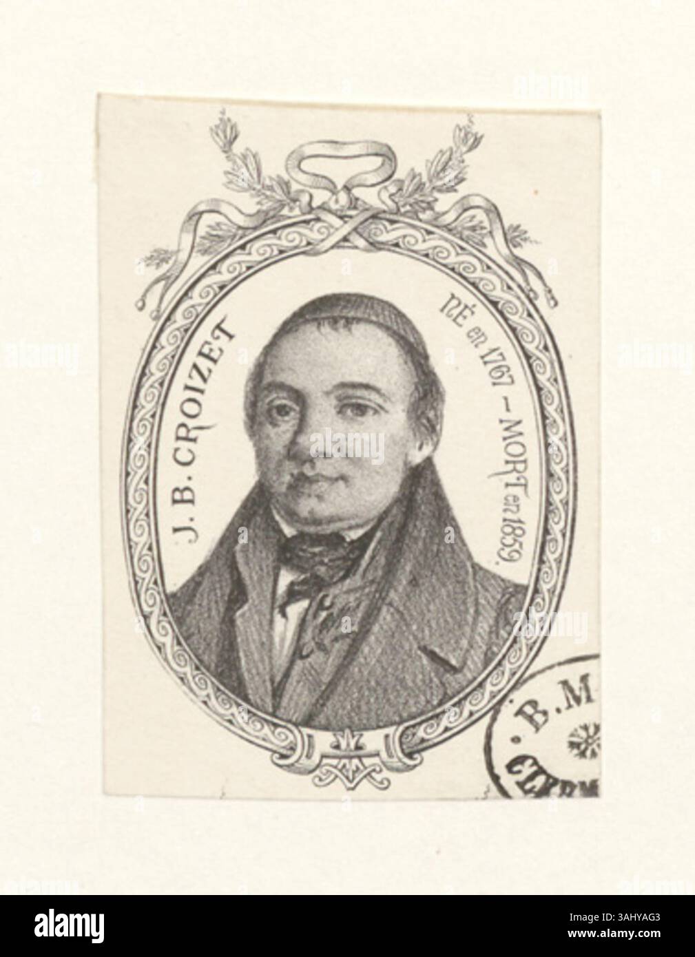 Eine Lithographie aus der Boyer-Sammlung von Jean-Baptiste Croizet ...
