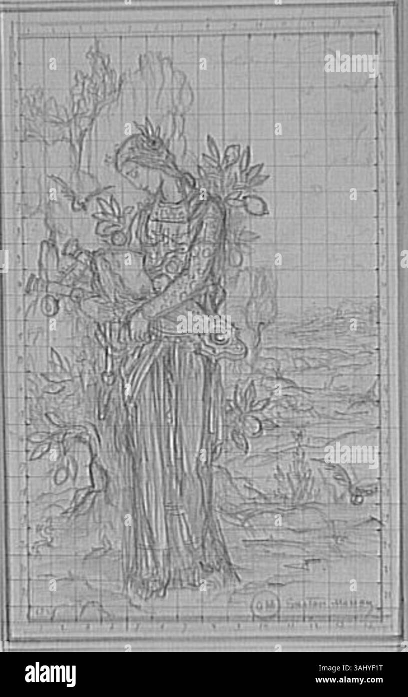 „Orphée“ von Gustave Moreau stellt die mythologische Figur Orpheus dar ...