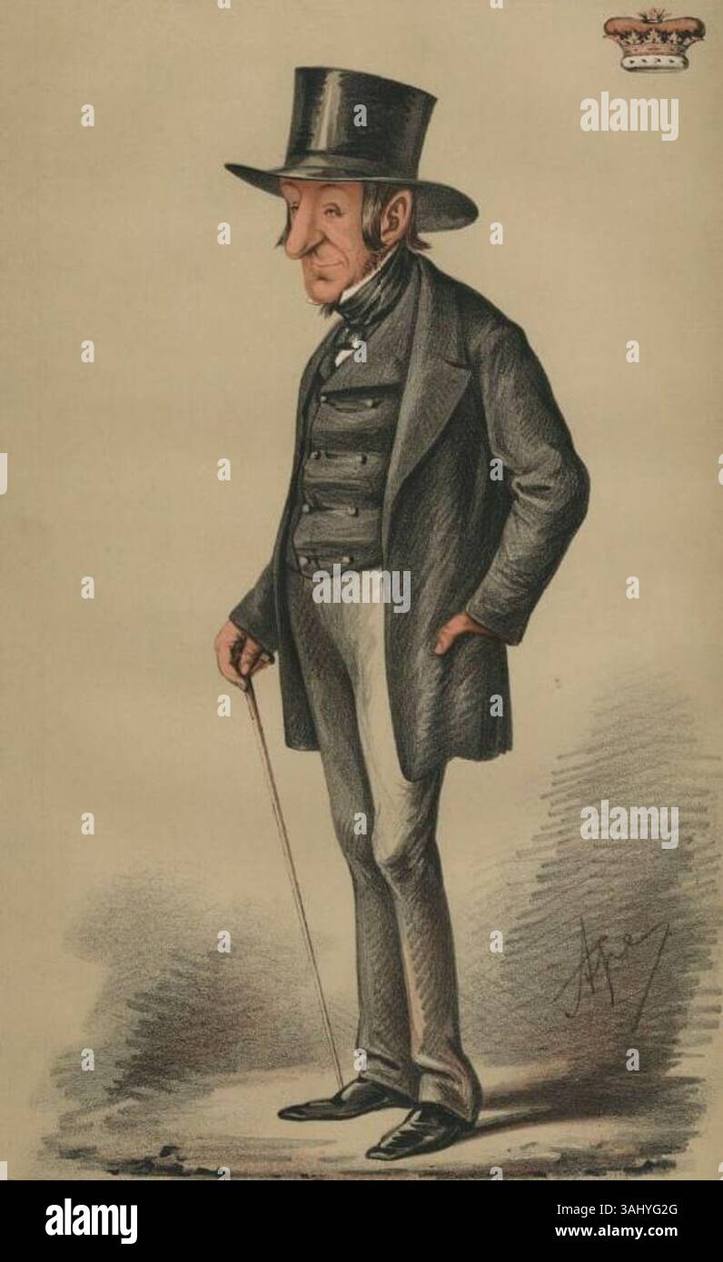 Diese Karikatur von Carlo Pellegrini aus dem Jahr 1869 in *Vanity Fair ...