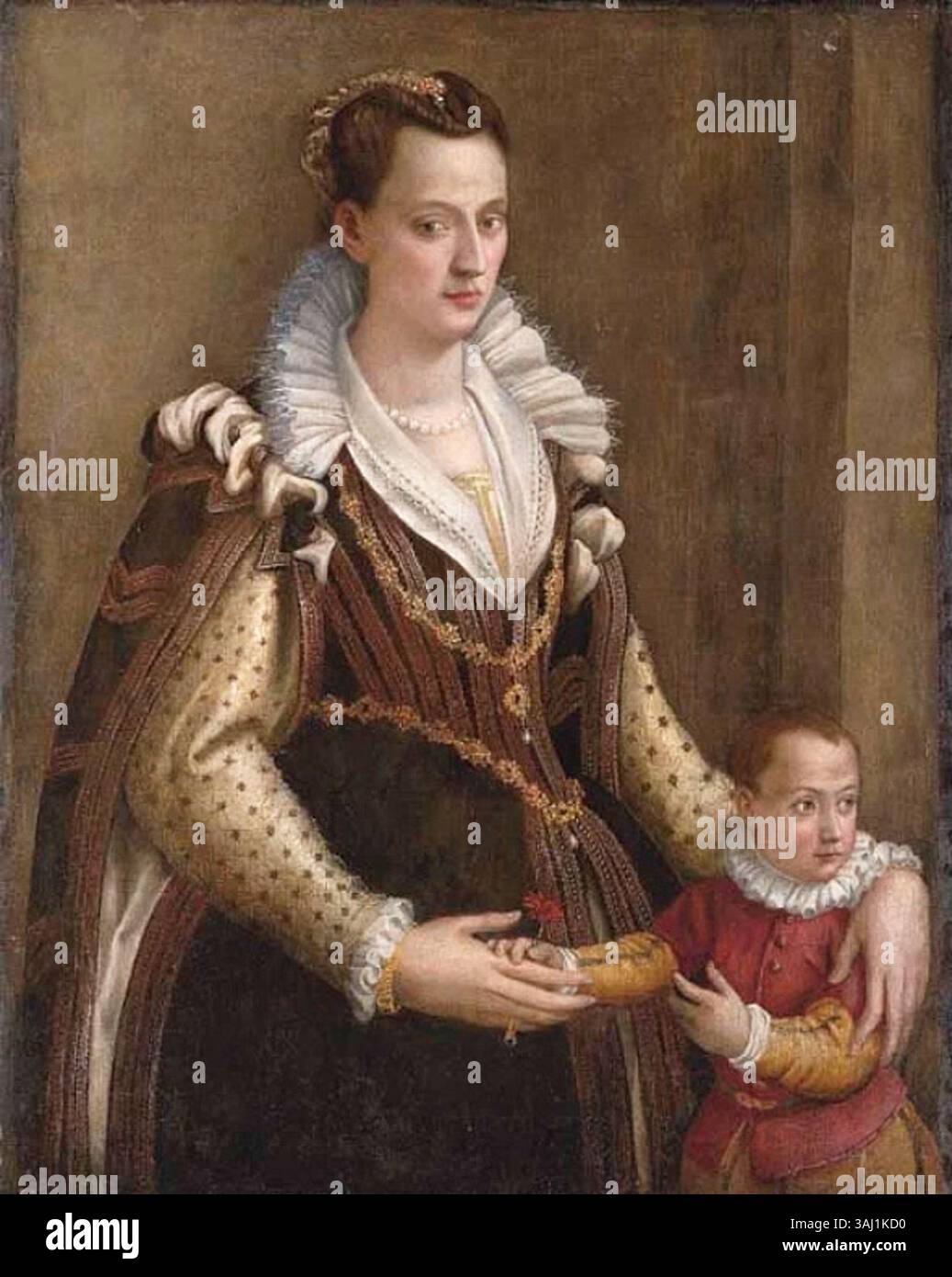 Dieses Ölgemälde aus dem 16. Jahrhundert, das Lavinia Fontana zugeschrieben wird, zeigt Eleonora ...