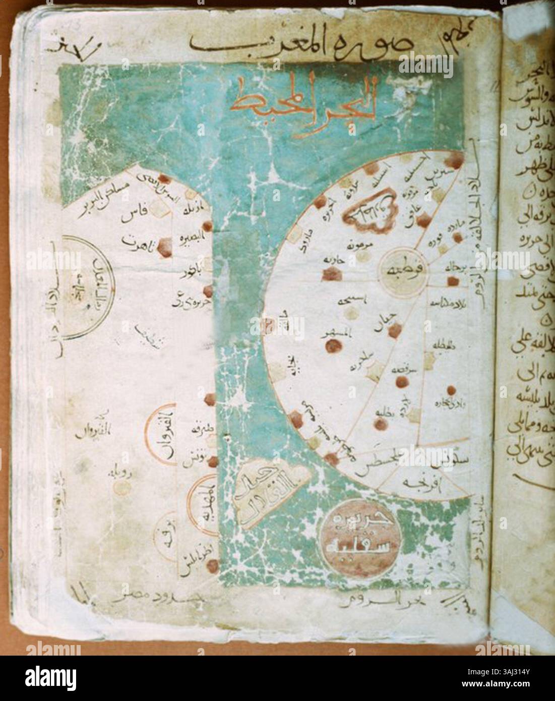 Diese Karte des Maghreb von Istakhr aus dem Jahr 934 zeigt die Region ...