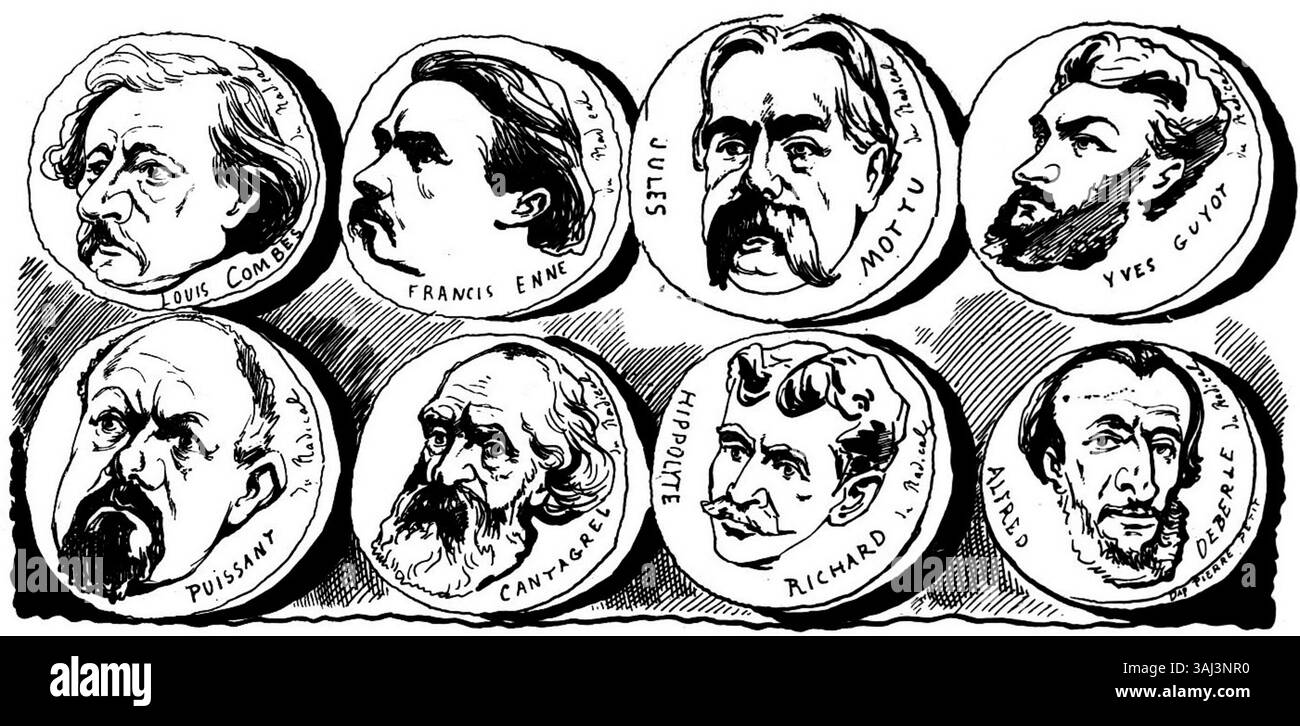 Diese Illustration von Faustin Betbeder aus dem Jahr 1871 zeigt ...