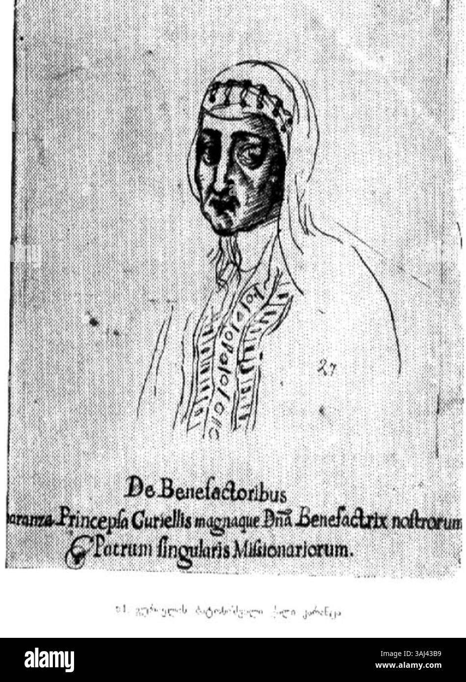 Ein Porträt von Teramo Castelli aus dem 17. Jahrhundert, das zwischen ...