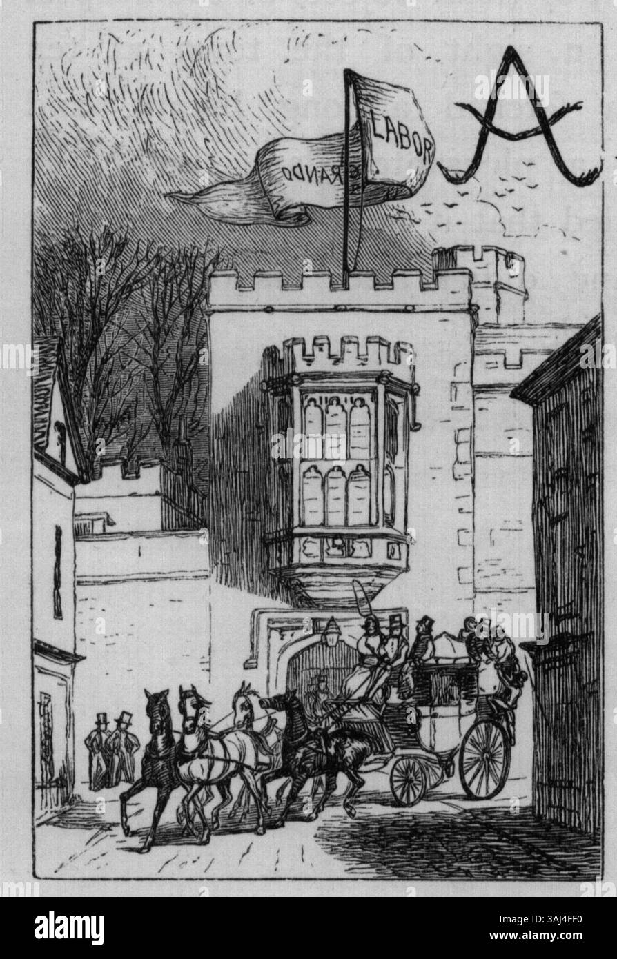Eine Illustration aus der Ausgabe von „Tom Brown's School Days“ aus dem ...