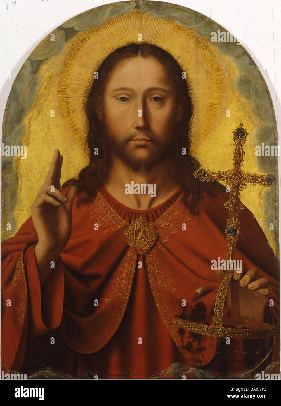 Das Gemälde „Salvator Mundi“, das dem Meister des Mansi Magdalena zugeschrieben wird, stammt von ...