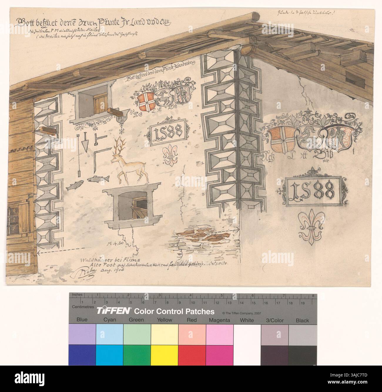Die 1906 von Johann Rudolf Rahn gezeigte Illustration zeigt die ...