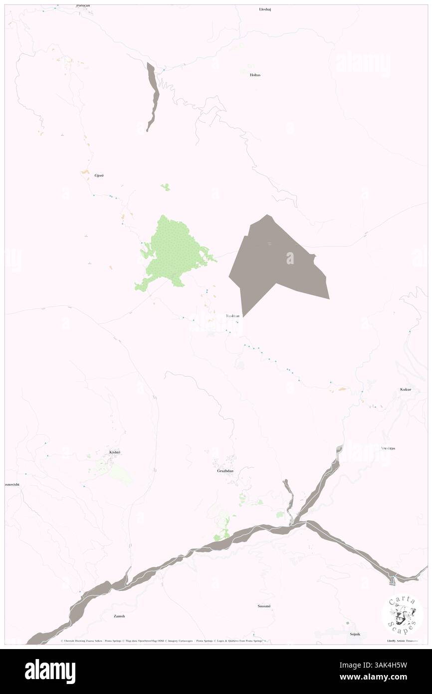Rashtan, Bashkia Gramsh, AL, Albanien, Elbasan County, n 40 52' 42'', N ...