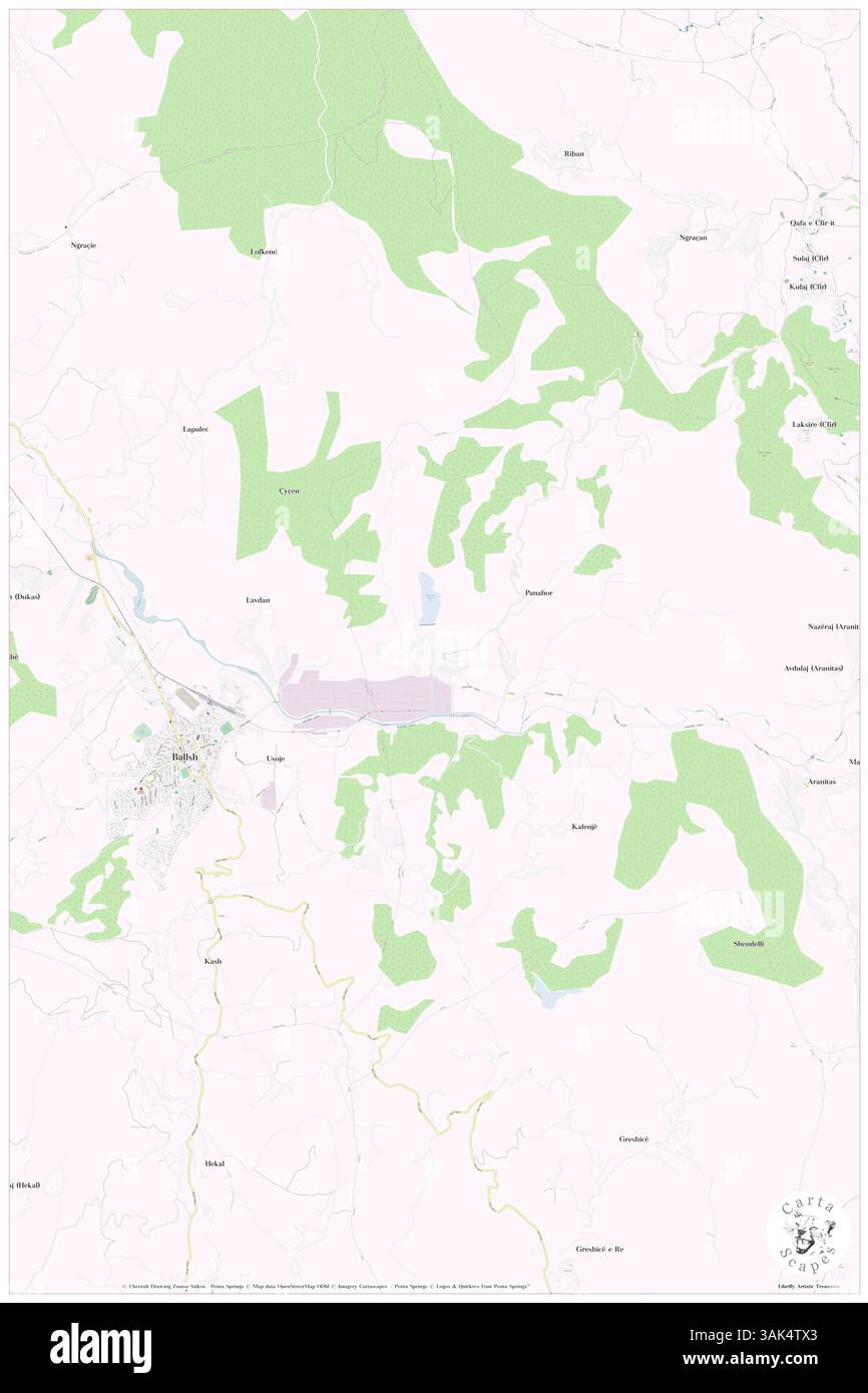 Panahor, Bashkia Mallakastër, AL, Albanien, Grafschaft Fier, n 40 36 ...