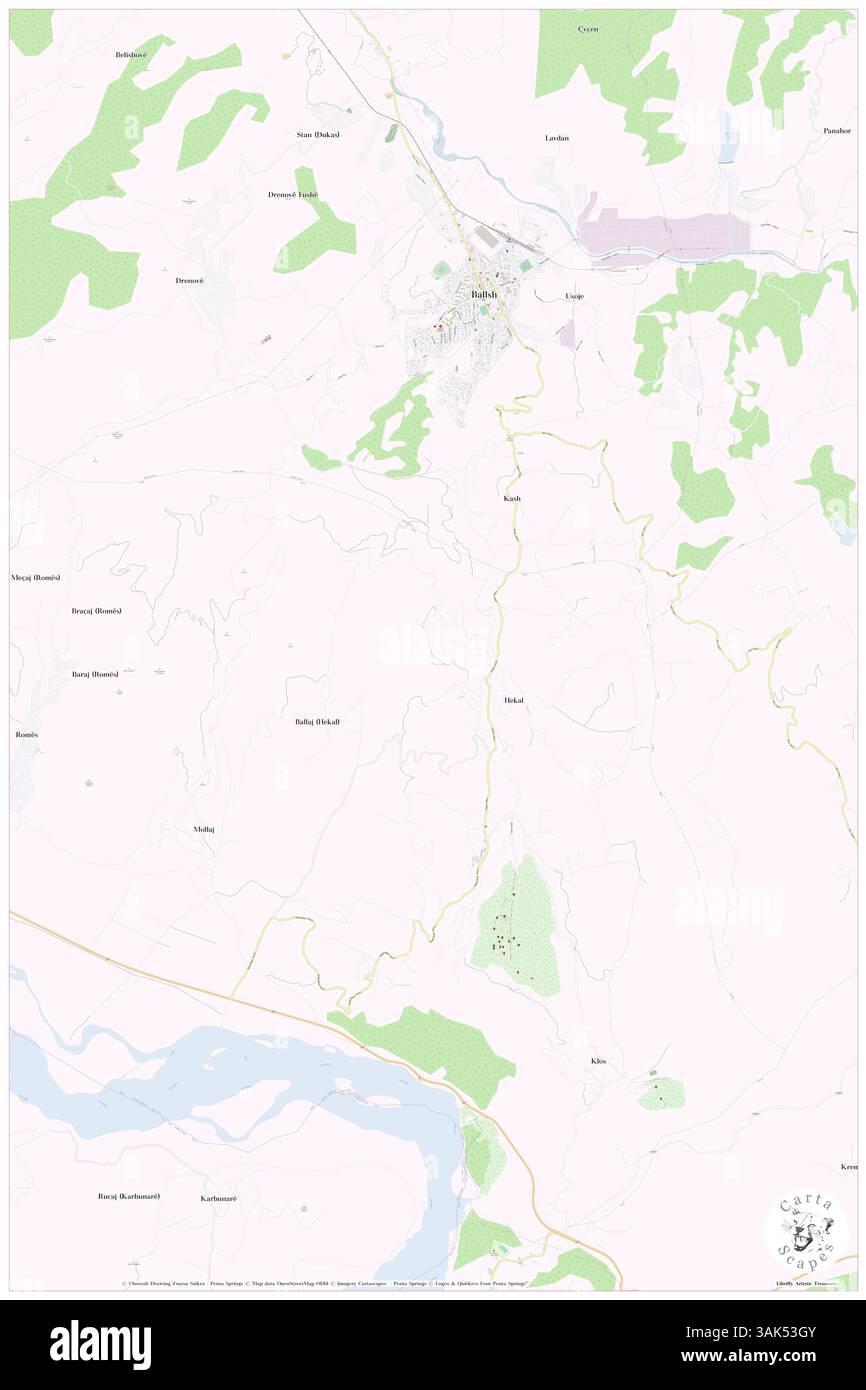 Sinanaj, Bashkia Mallakastër, AL, Albanien, Grafschaft Fier, n 40 34' 1 ...