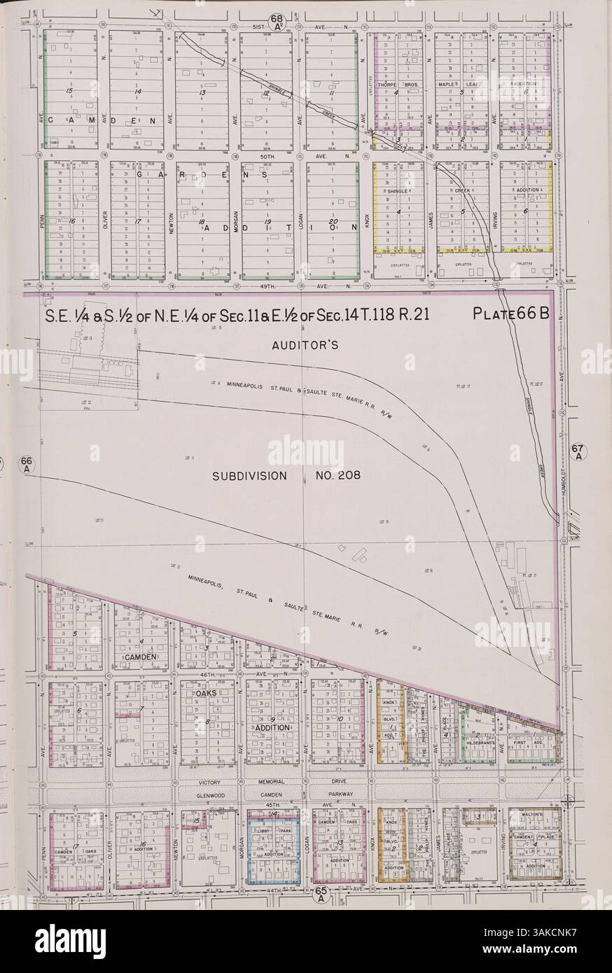 Der Atlas von Minneapolis 1940 bietet detaillierte ...