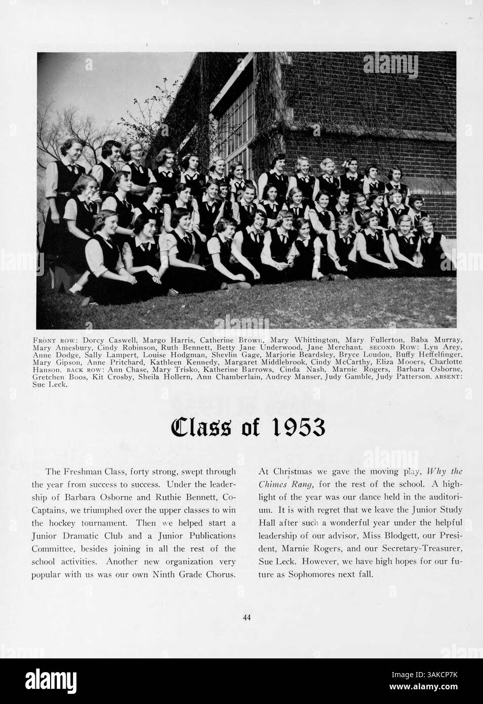 Das „Tatler“ Jahrbuch von 1950 dokumentiert die Erfahrungen von Northrop Collegiate Studenten ...