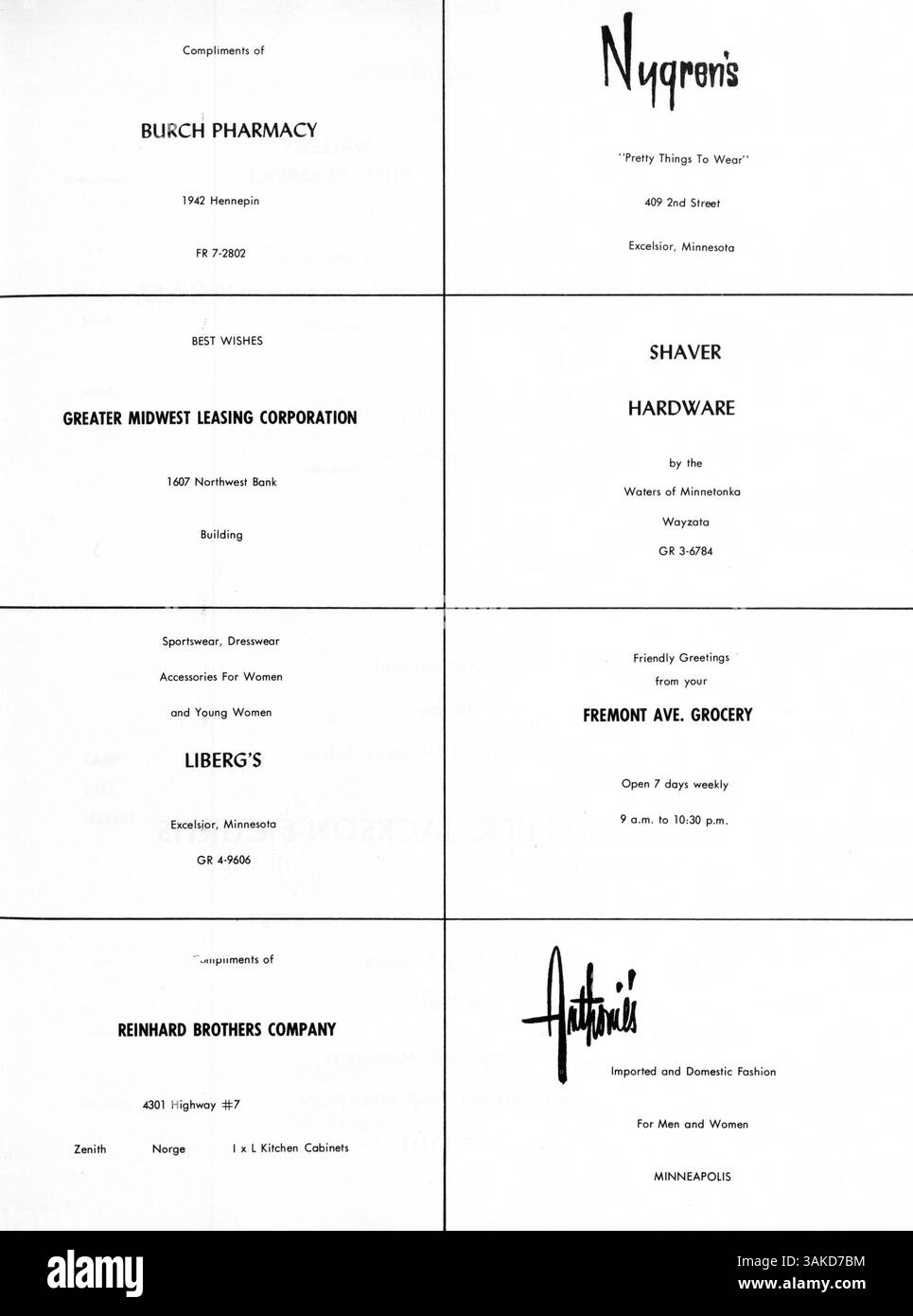 In dieser Ausgabe des Jahrbuchs „Tatler“ von der Northrop Collegiate School 1964 werden wichtige ...