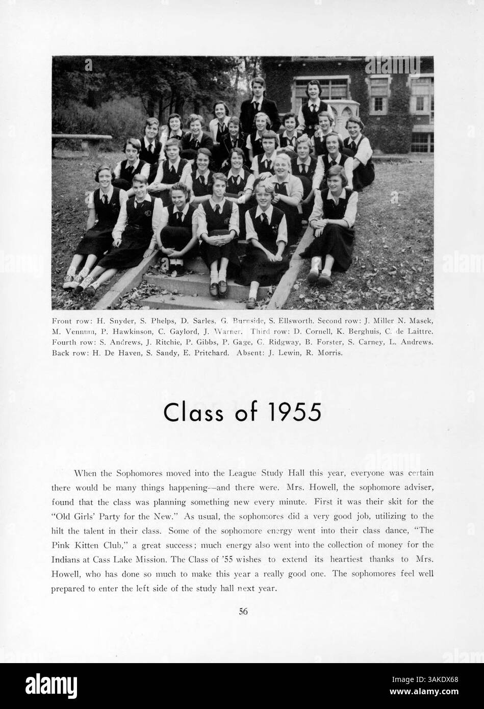 Die Ausgabe 1953 des Northrop Collegiate Yearbook „Tatler“ erfasst das Leben der Schüler ...