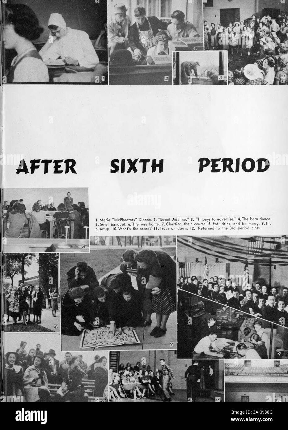 Das Wahian Jahrbuch 1938 von der Washburn High School beleuchtet die wichtigsten Momente des ...