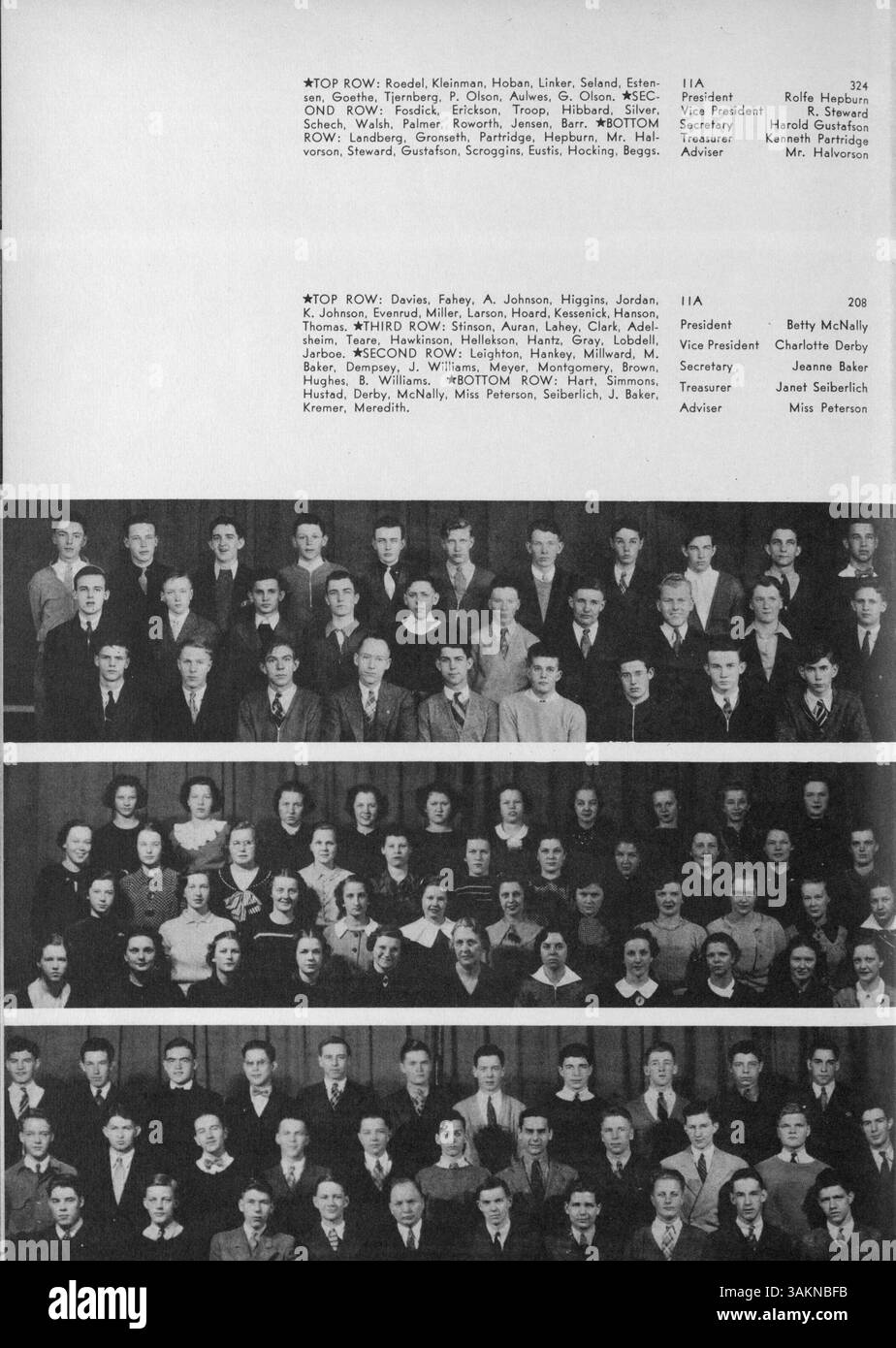 Die 1936 erschienene Ausgabe von Wahian von der Washburn High School bietet einen Überblick über ...