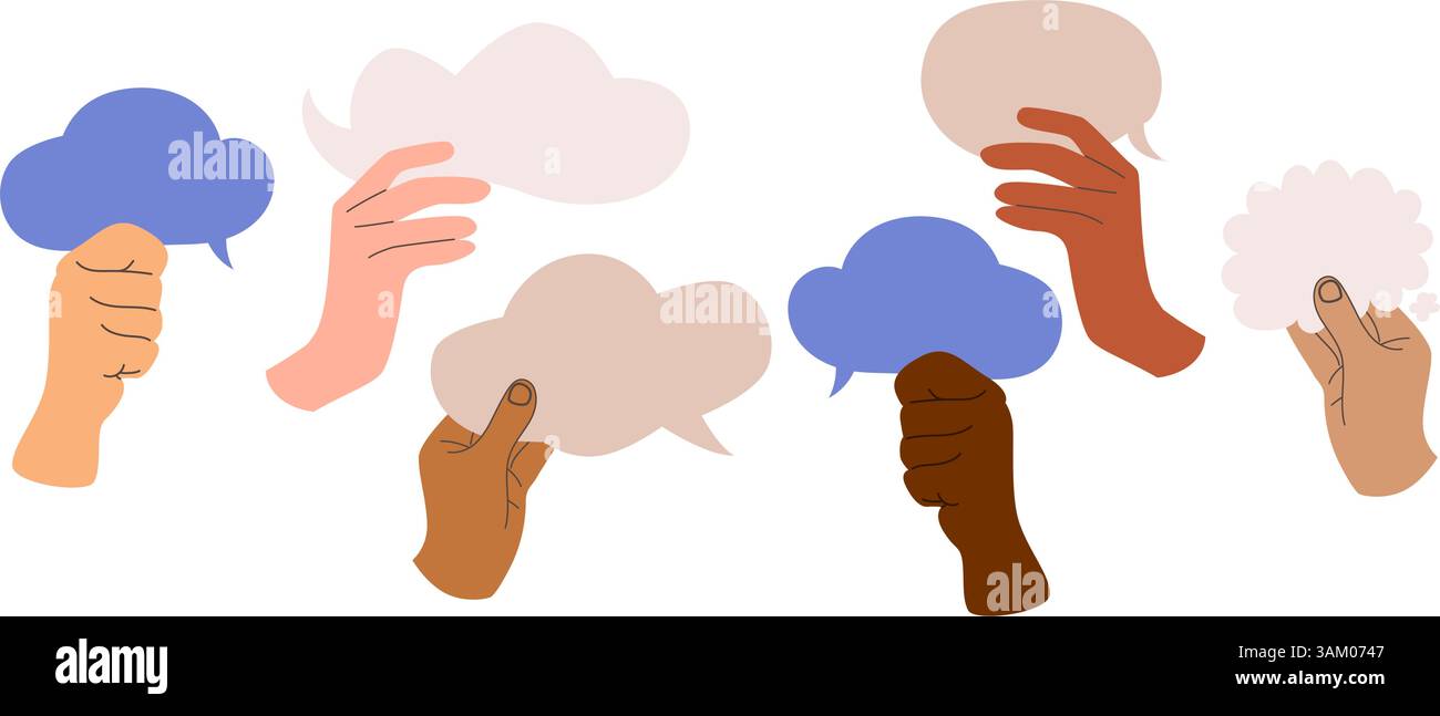 Inklusiver dialog Stock-Vektorgrafiken kaufen - Alamy