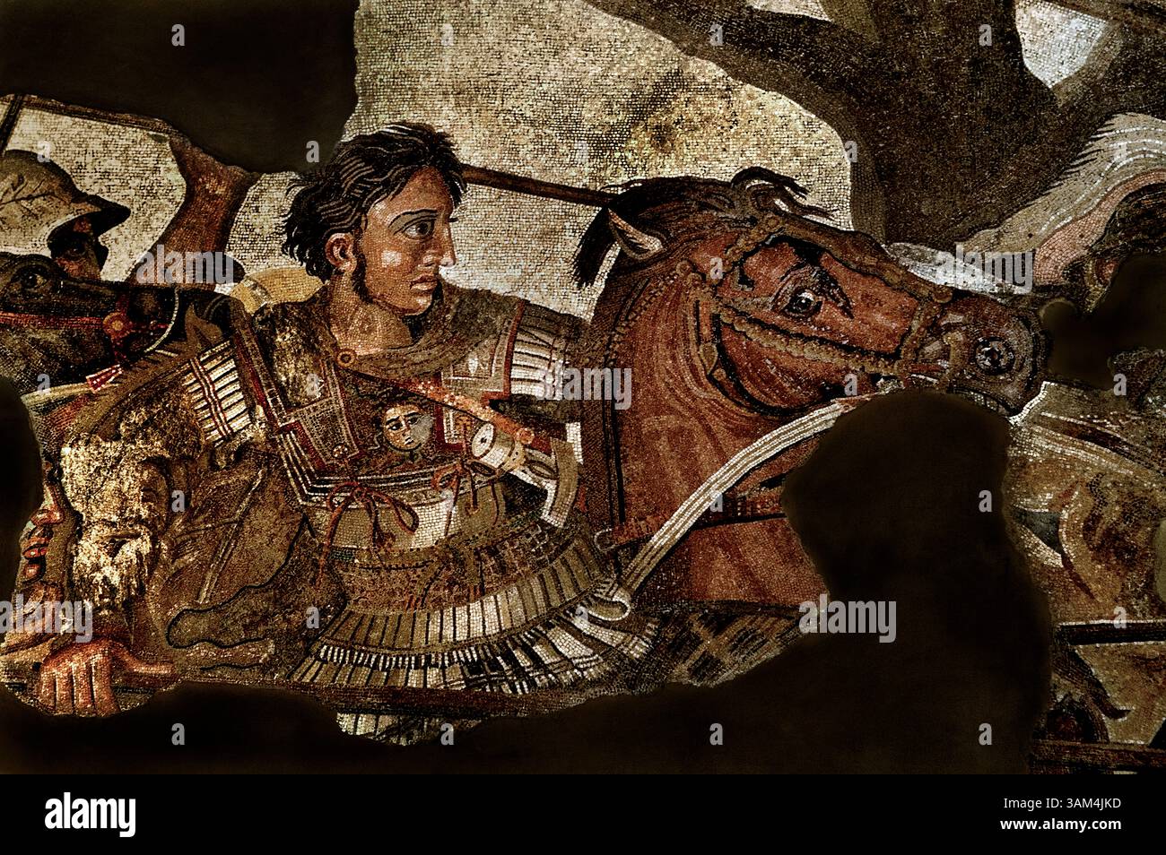 Dieses Bild ist Alexander der große in der Schlacht persischer König ...