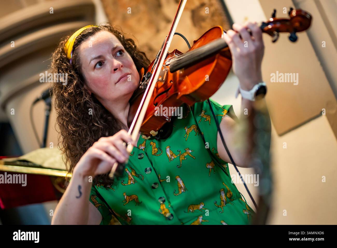 Edinburgh, Schottland. Samstag, 12. April 2025. Die schottische Gruppe ...