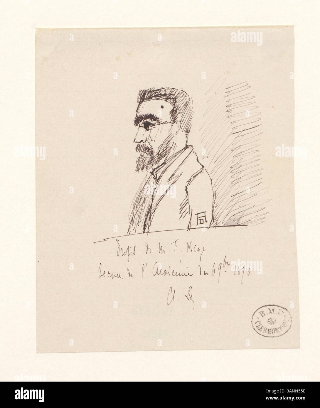 Dieses Bild zeigt ein Profil von M. F. Mége aus einer Sitzung der ...
