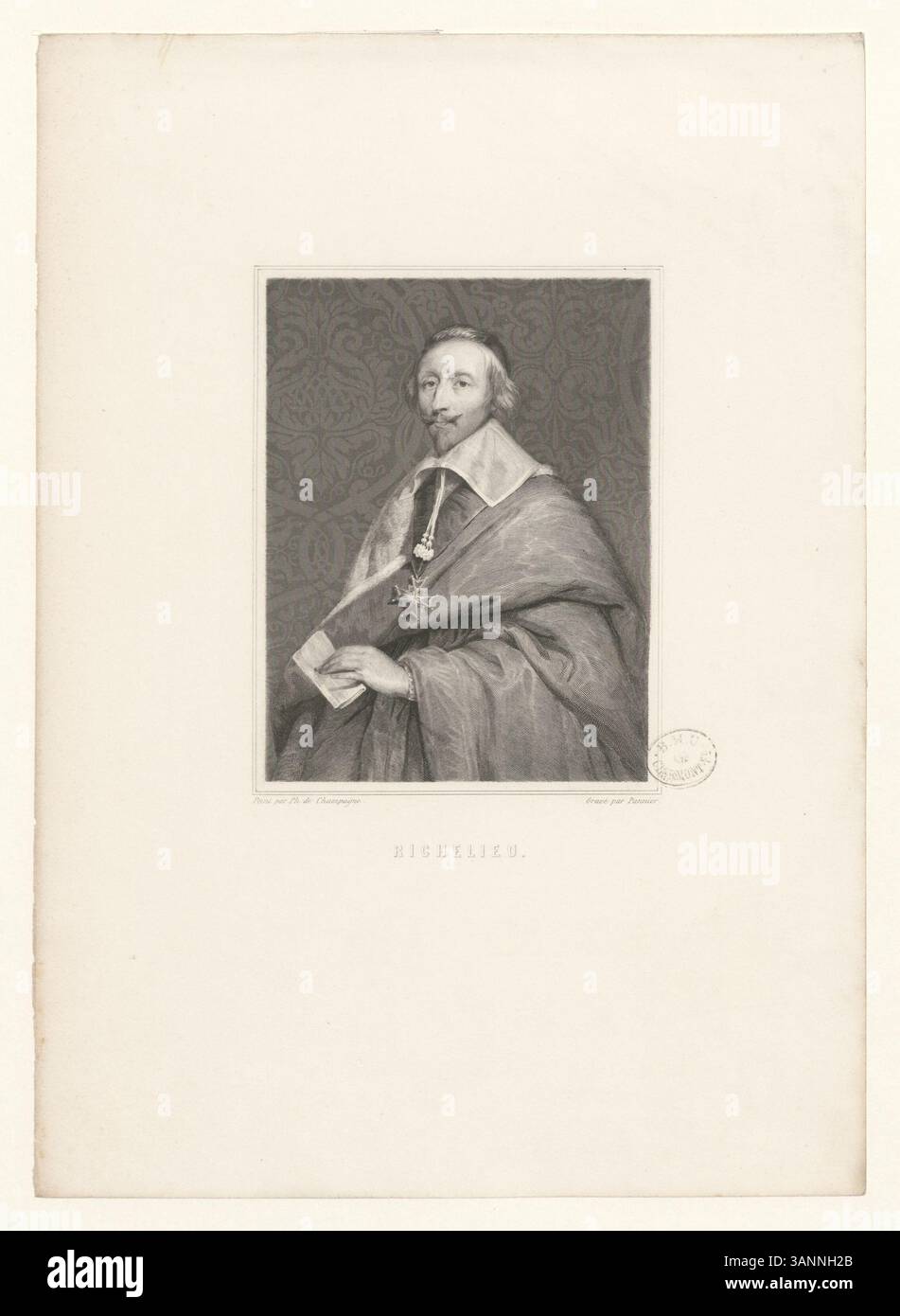 Dieser Tiefdruck aus der Sammlung Boyer, geschaffen von Philippe de ...